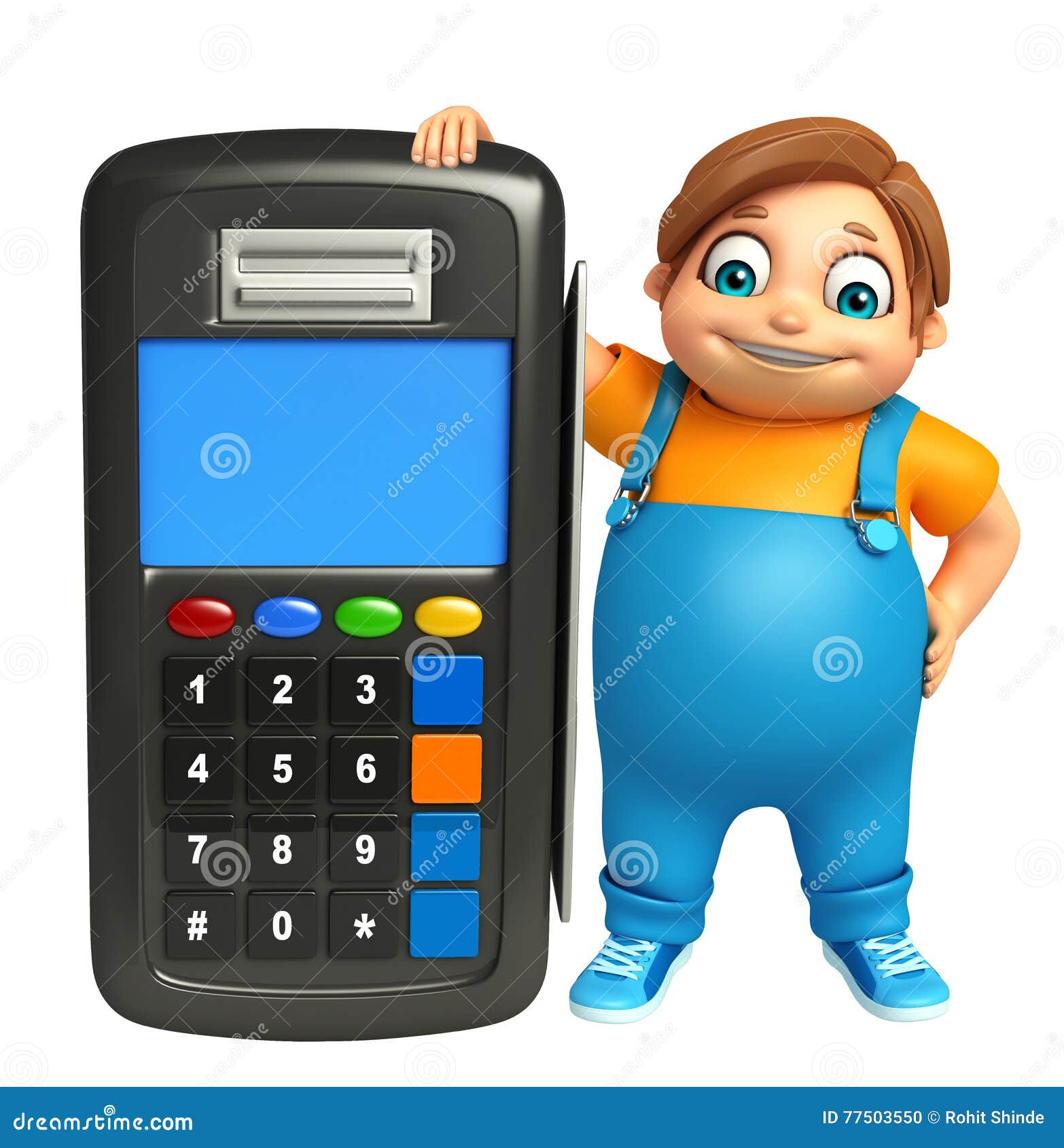 Kid boy with Swap Machine stock illustration. Illustration of student ...