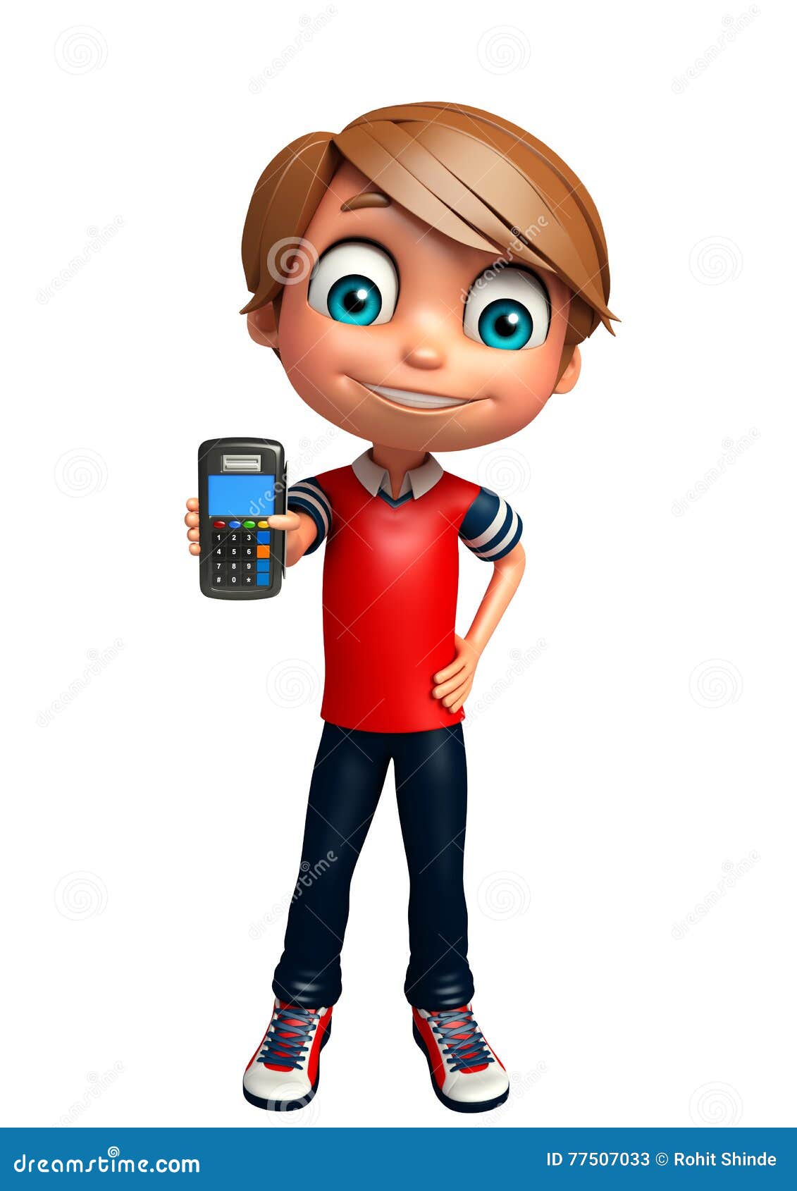 Kid boy with swap machine stock illustration. Illustration of school ...
