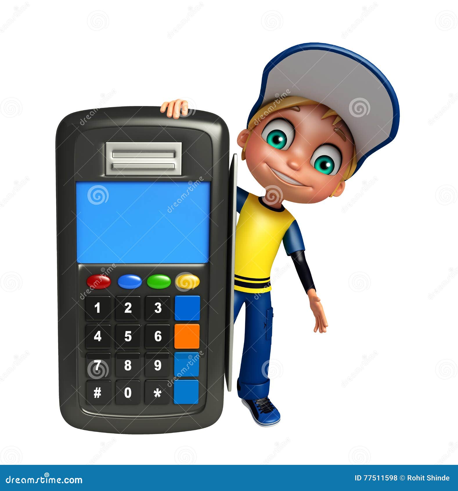 Kid boy with swap machine stock illustration. Illustration of grade ...