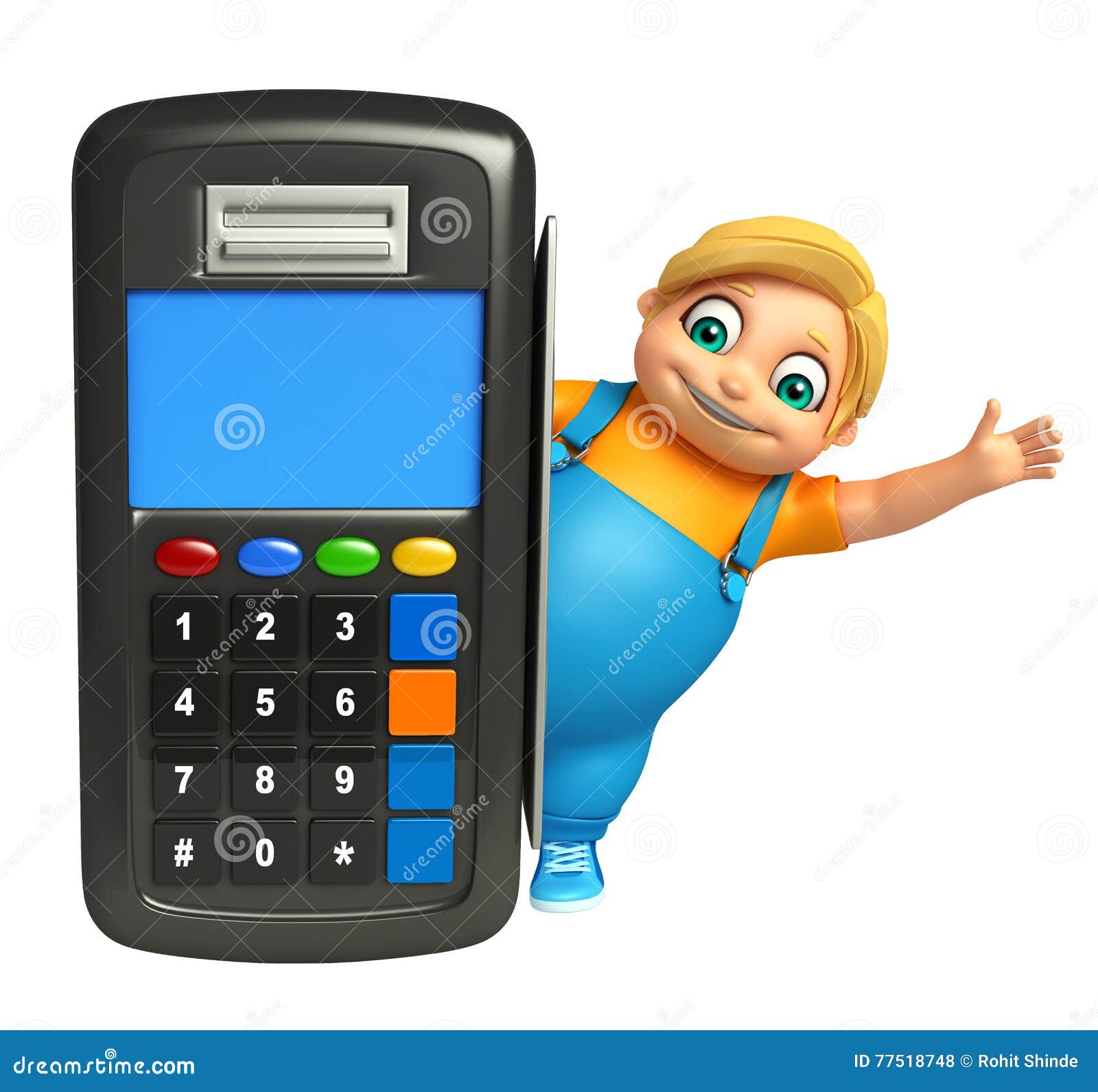 Kid boy with Swap Machine stock illustration. Illustration of ...