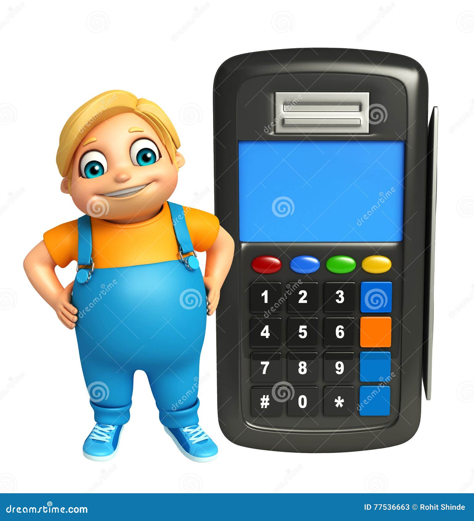 Kid boy with Swap Machine stock illustration. Illustration of swap ...