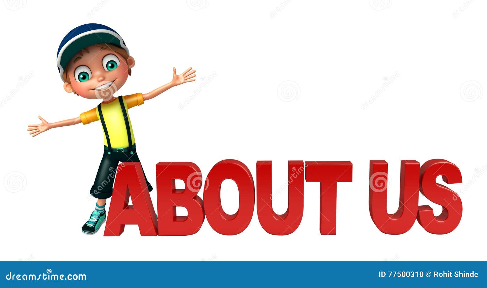 Kid boy with about us stock illustration. Illustration of school - 77500310