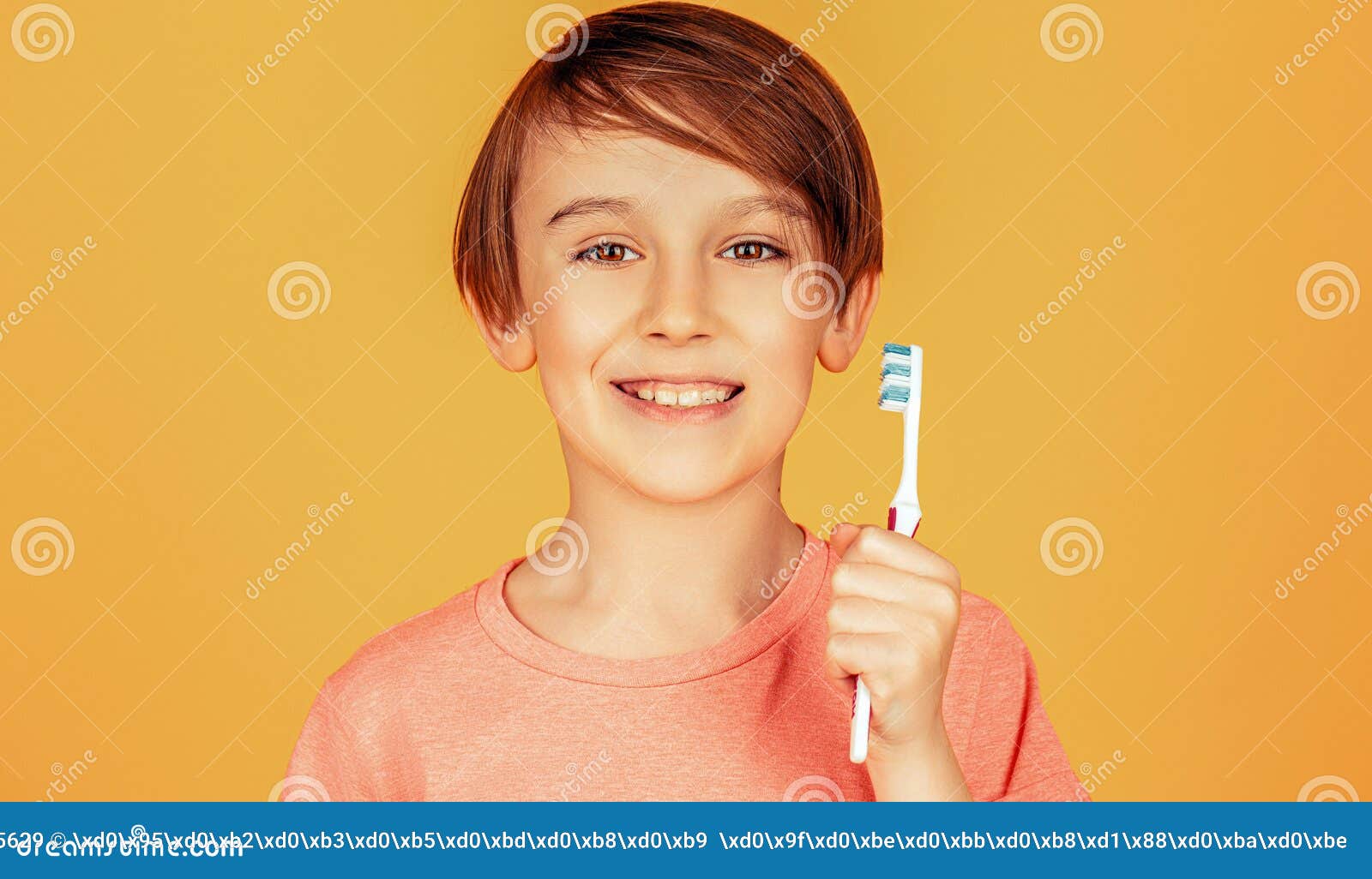 Kid Brushing Teeth. Kid Boy Brushing Teeth. Boy Toothbrush White ...