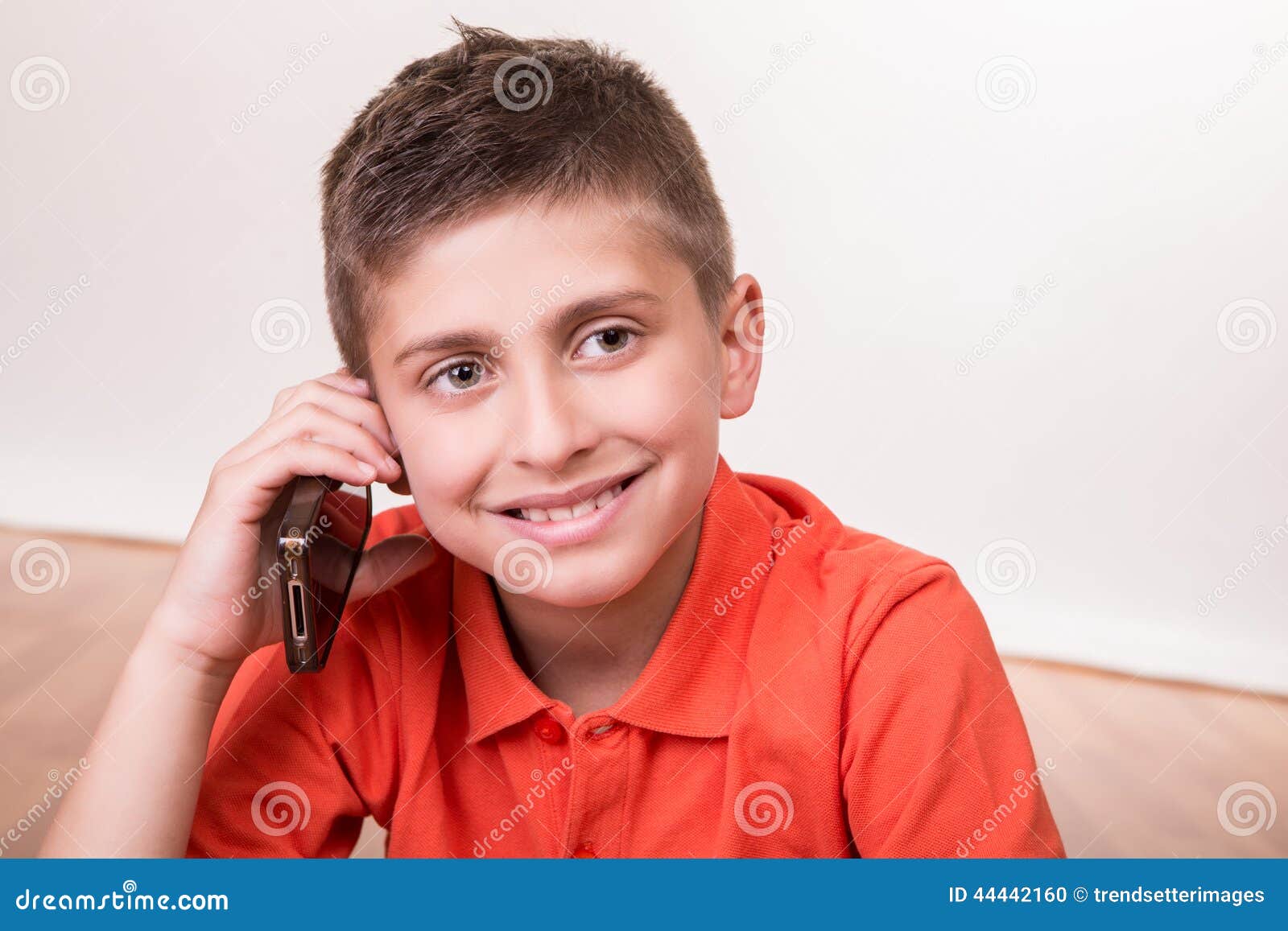 Kid Calling with Smartphone Stock Photo - Image of phone, people: 44442160