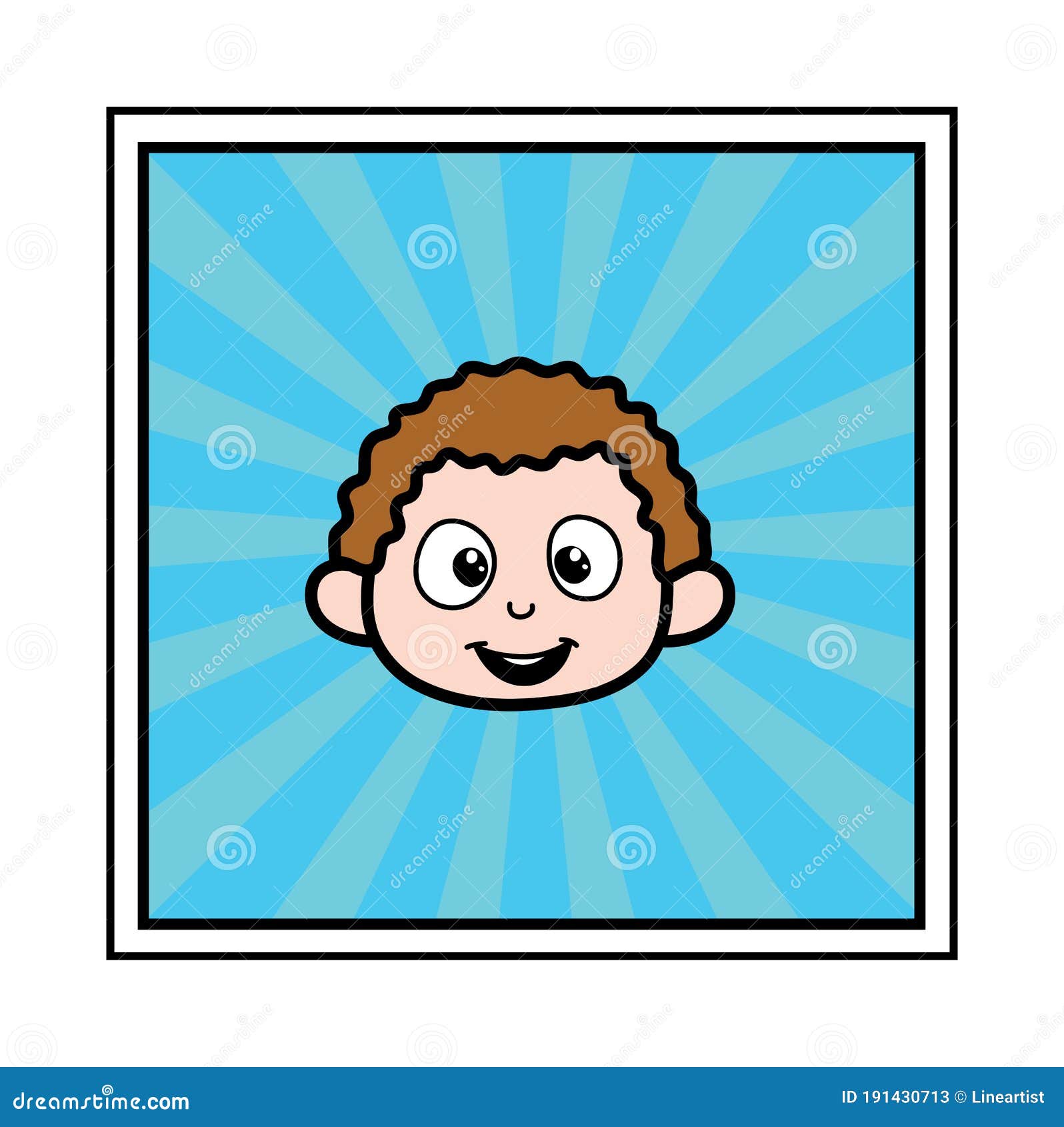 Kid cartoon face stock illustration. Illustration of cartoon - 191430713