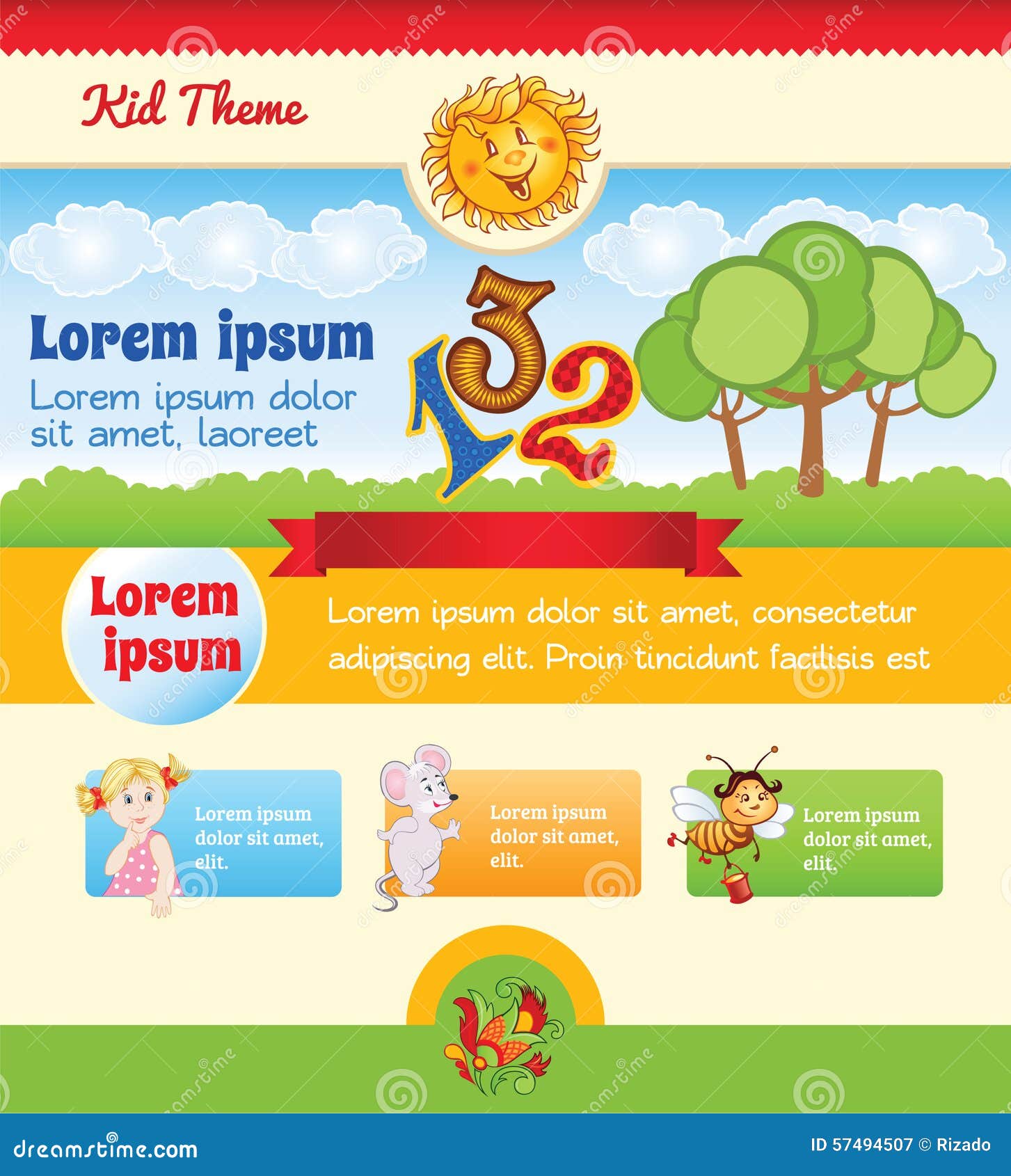 Kid cartoon template stock vector. Illustration of green - 57494507