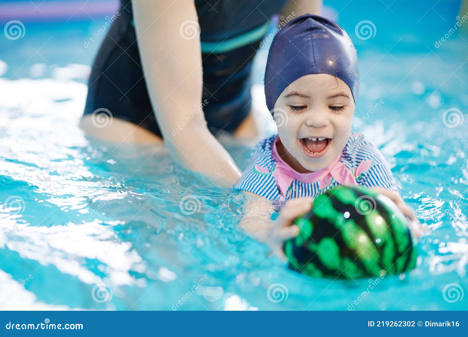 Swim Lesson Back Float Stock Image | CartoonDealer.com #9033337