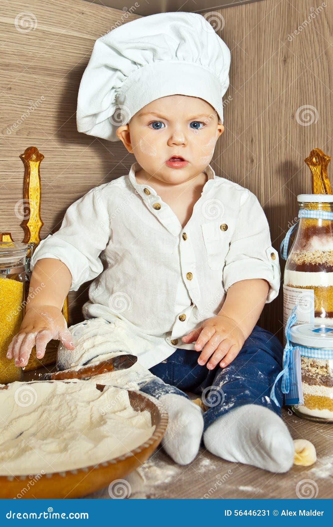 The kid cook cooks food stock image. Image of pastries - 56446231