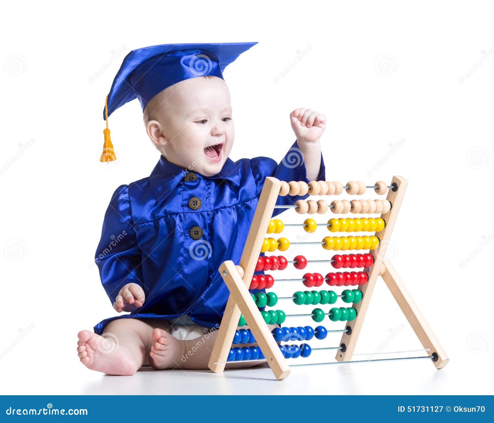 Kid with Counter Toy. Concept of Early Learning Stock Image - Image of ...