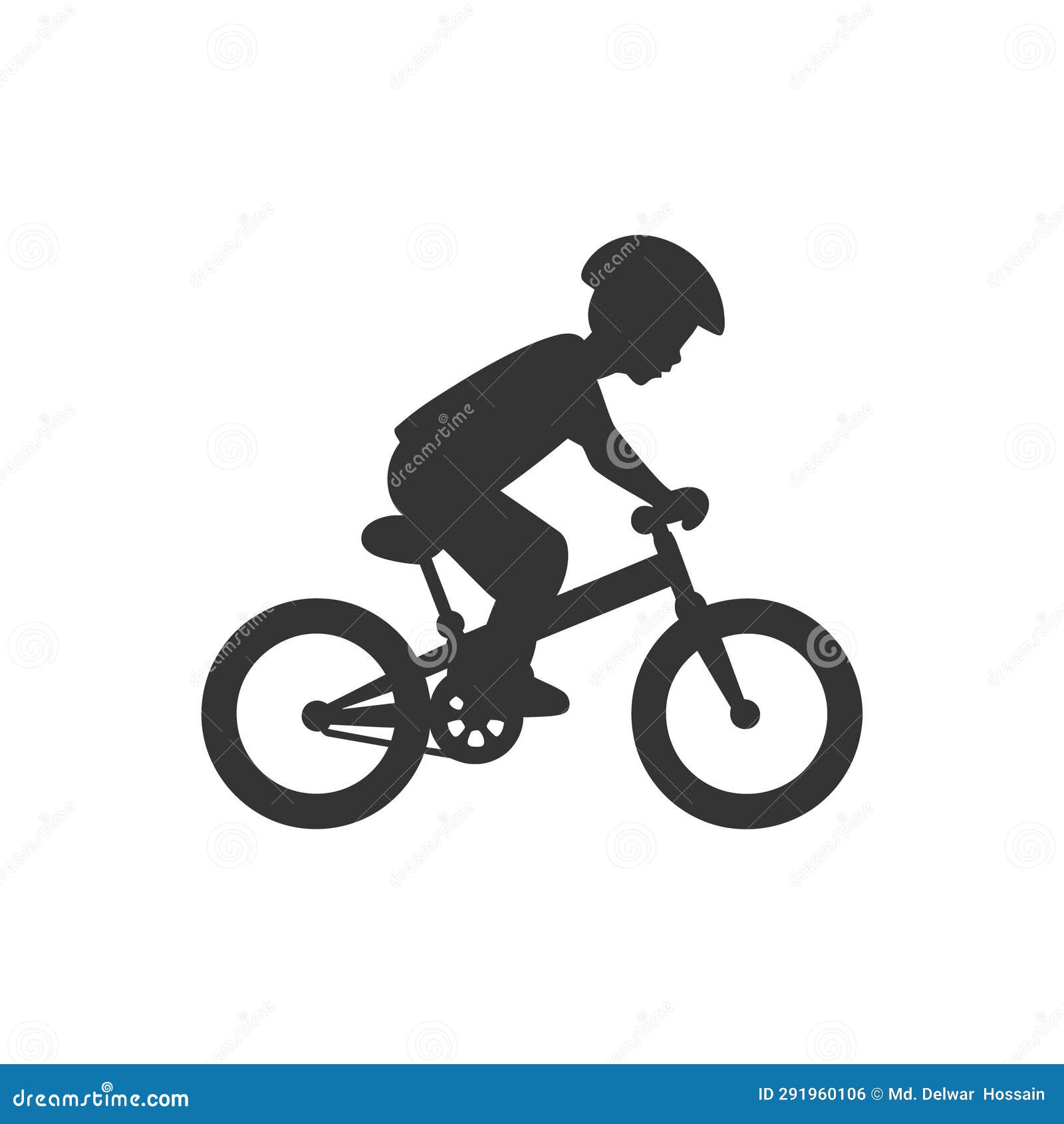 Kid cycling icon stock illustration. Illustration of bicycle - 291960106