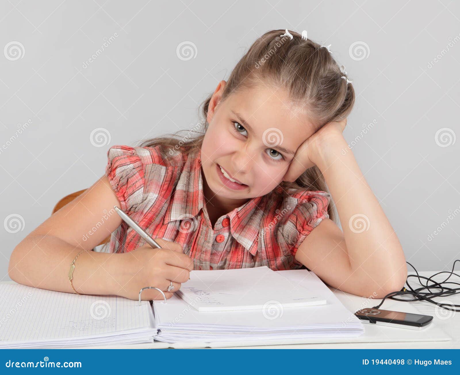 Kid Disliking School Homework Stock Photo - Image of boring, child ...
