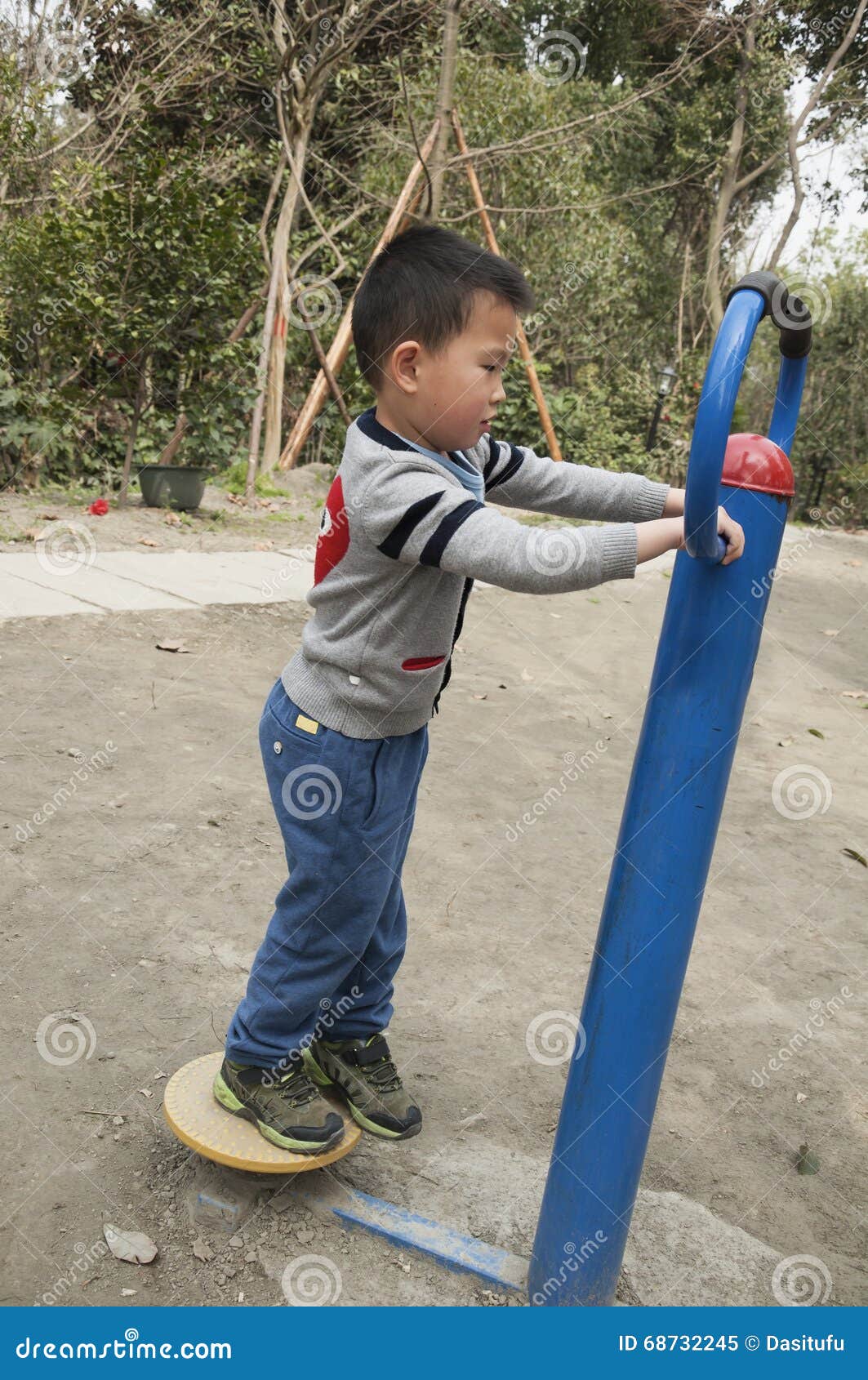 Kid doing exercise stock image. Image of exercise, asian - 68732245