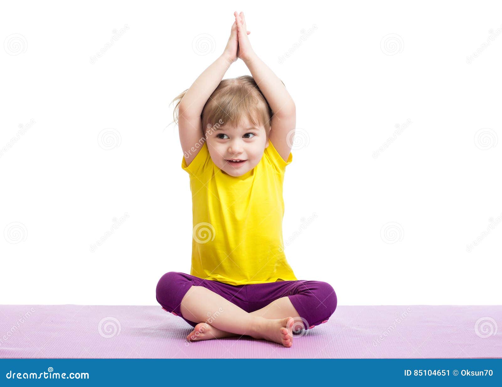 Kid Doing Fitness Exercises Stock Image - Image of health, beautiful ...