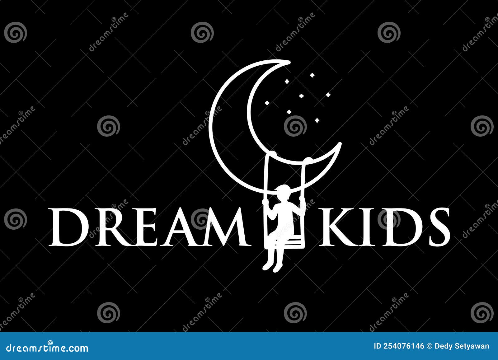 Kid Dream Logo Design Vector Template Stock Vector - Illustration of ...