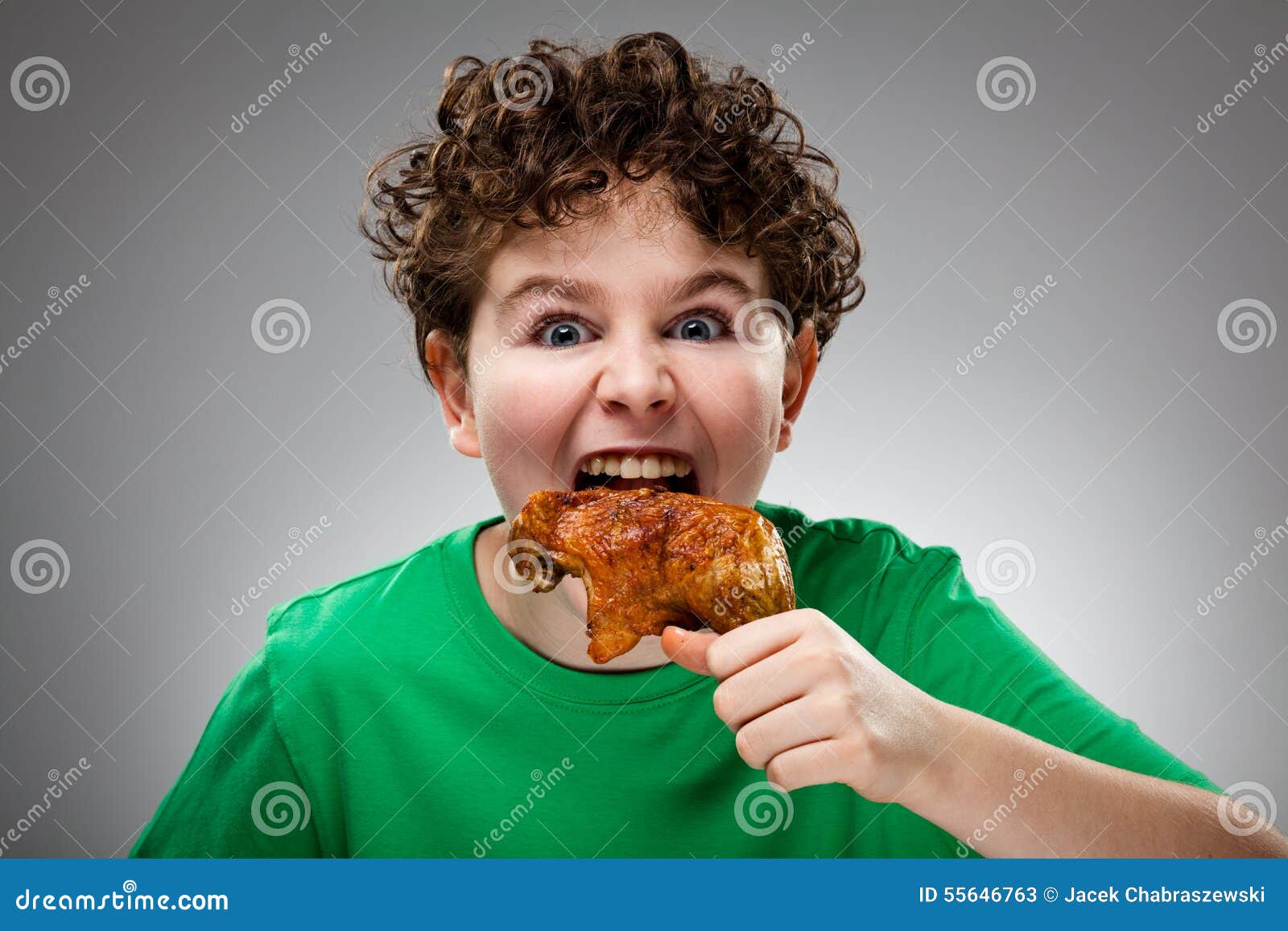 Kid eating chicken leg stock image. Image of hungry, drumsticks - 55646763