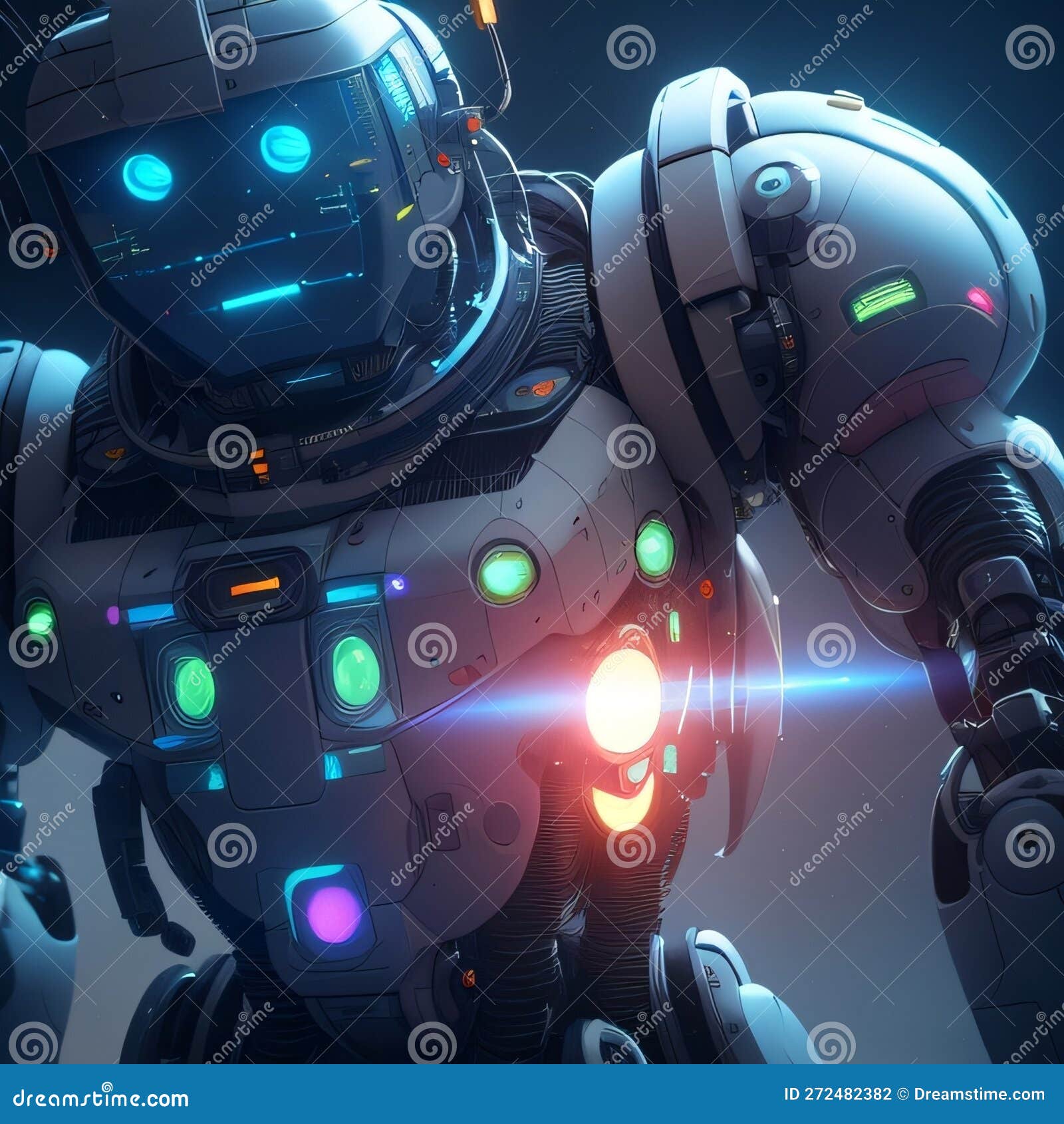 Kid Friendly Ai Generated Robot Designed for Protecting City Streets ...