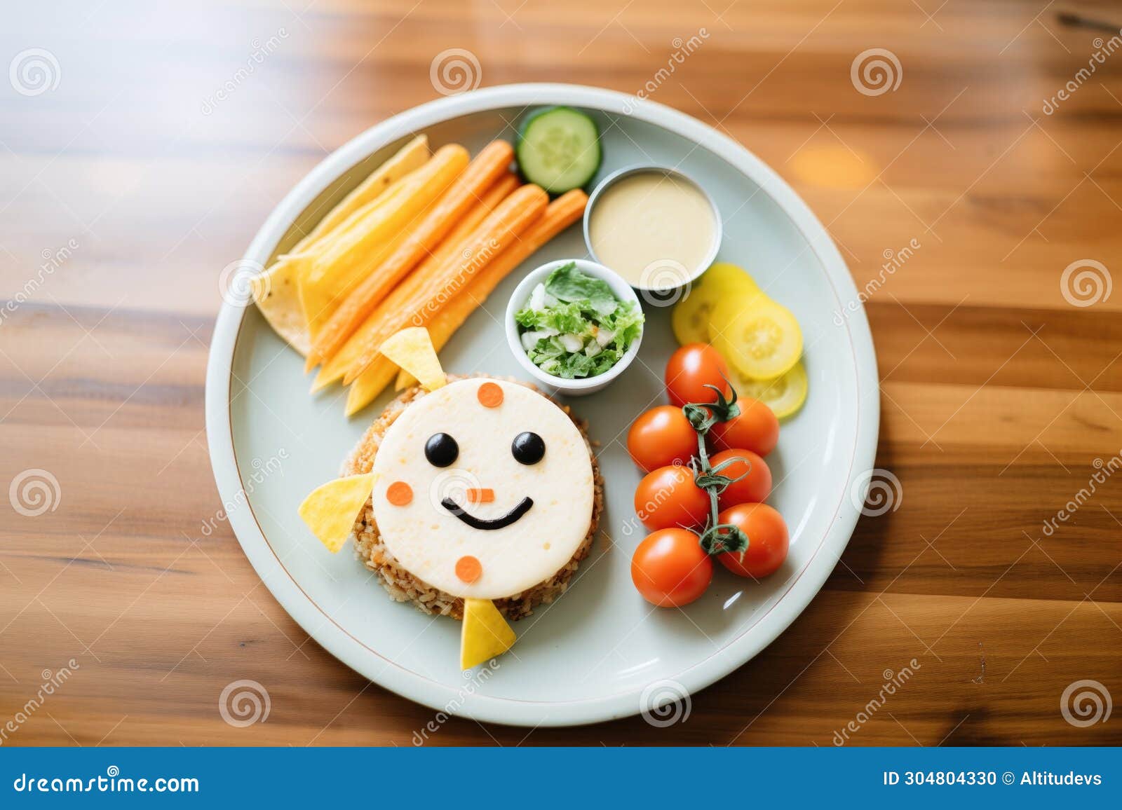 Kid-friendly Cheese Quesadilla with Tomato Smiley Stock Photo - Image ...
