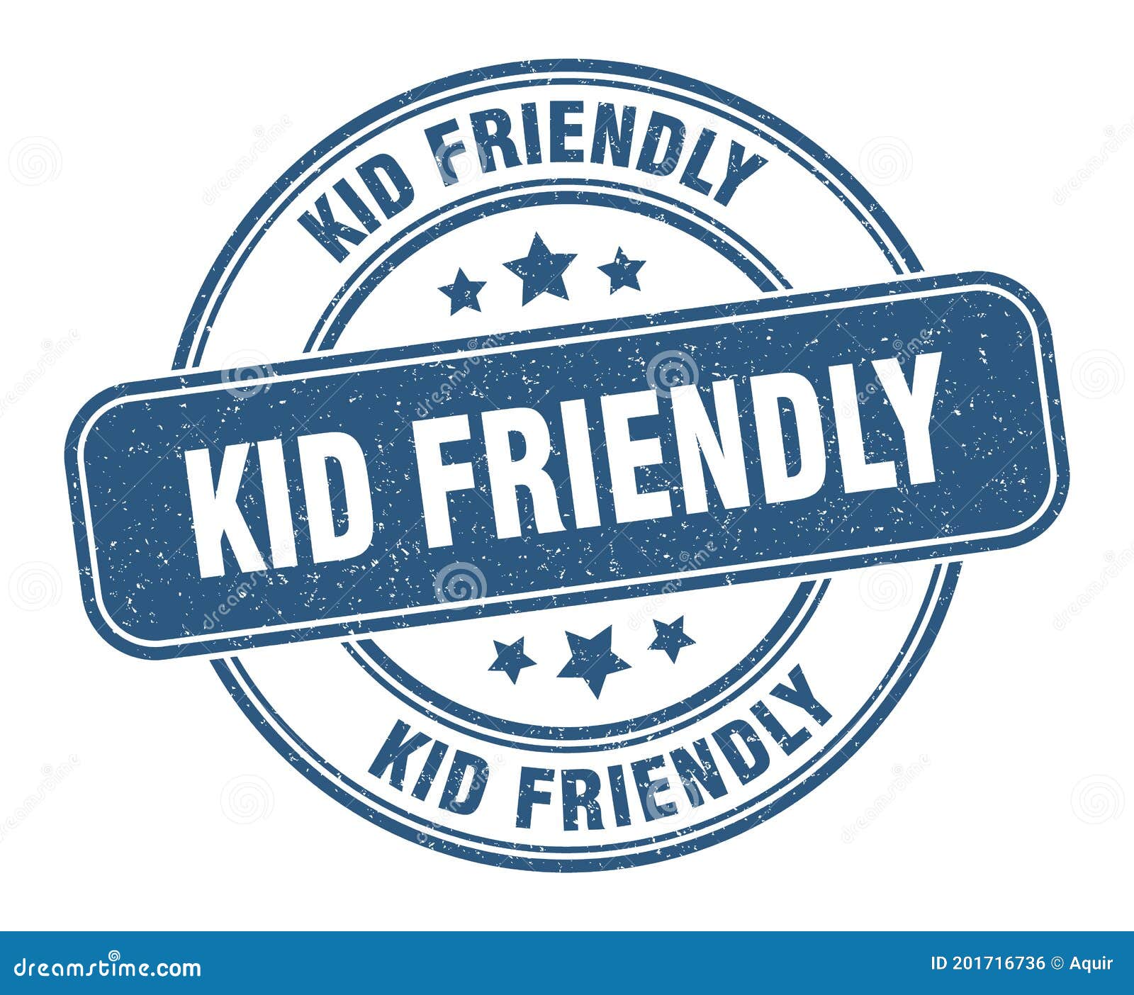 Kid Friendly Stamp. Kid Friendly Label. Round Grunge Sign Stock Vector ...