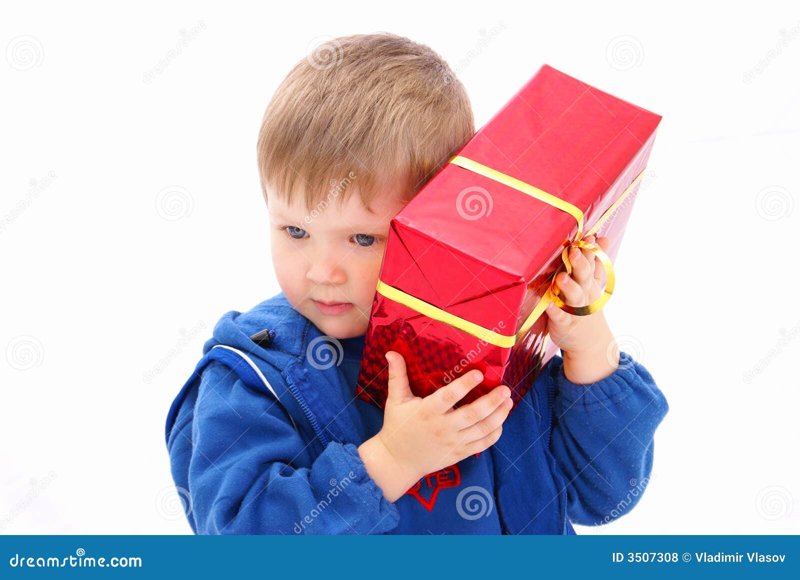 Kid with a gift stock photo. Image of party, present, holiday - 3507308