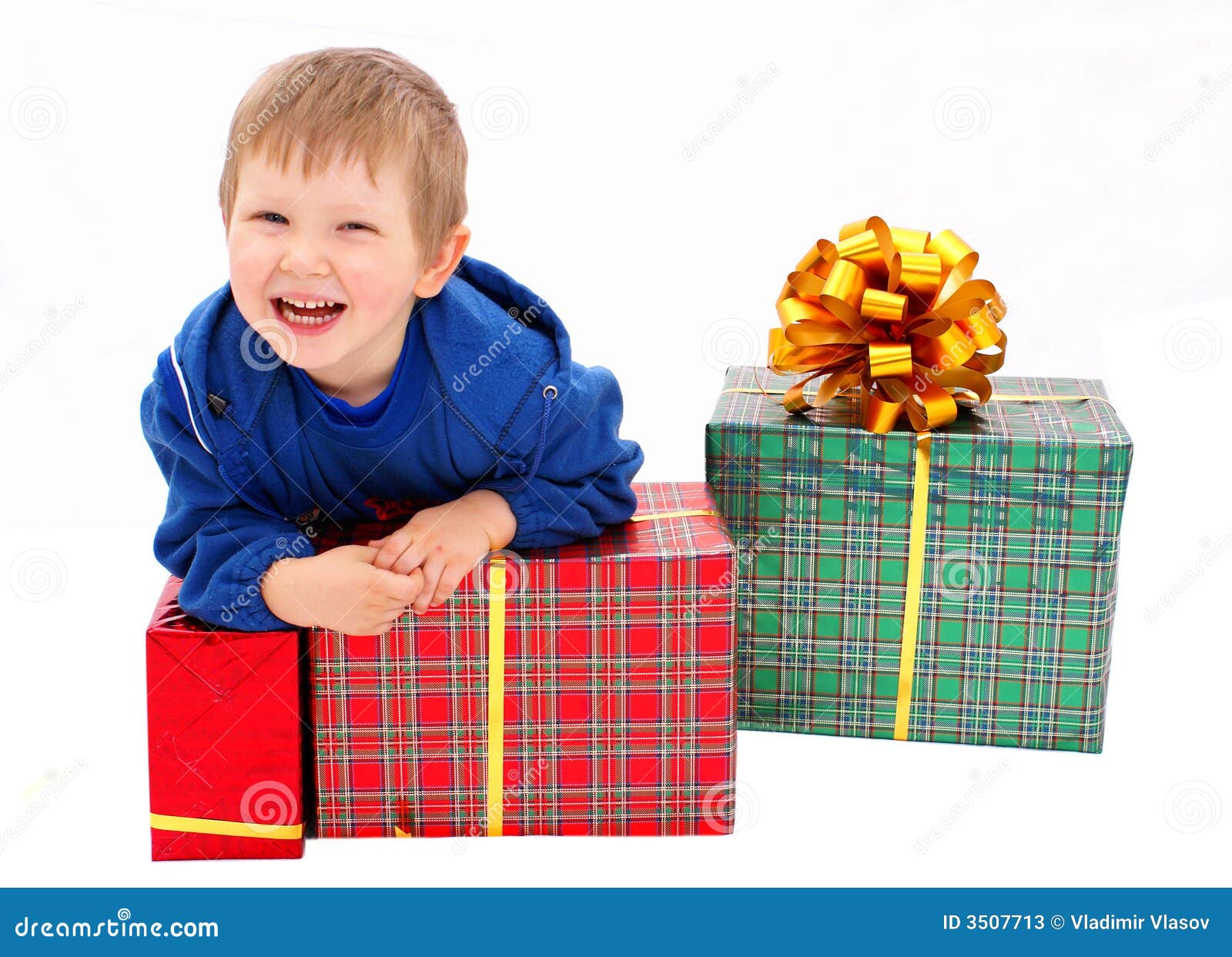 Kid with a gifts stock image. Image of smile, baby, laughing - 3507713