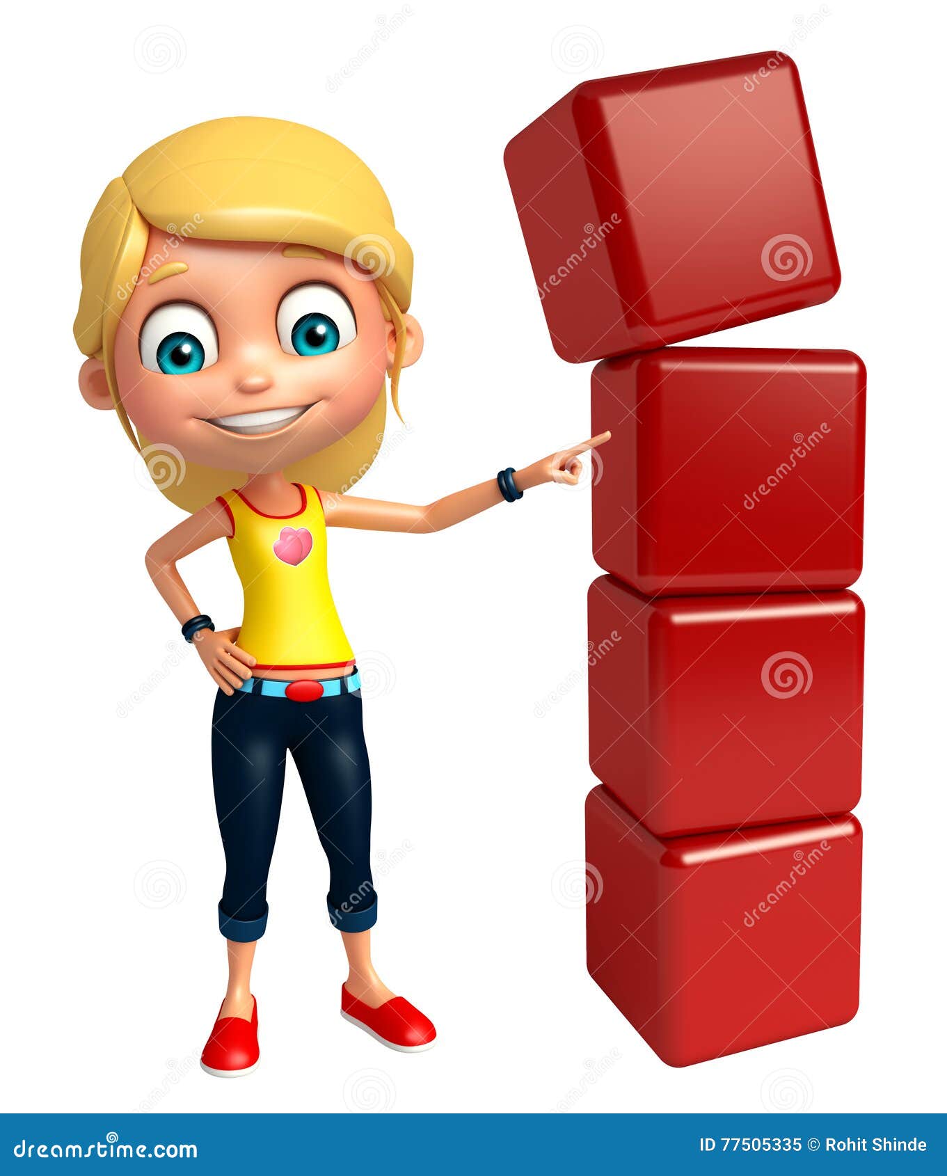 Kid girl with Level stock illustration. Illustration of read - 77505335