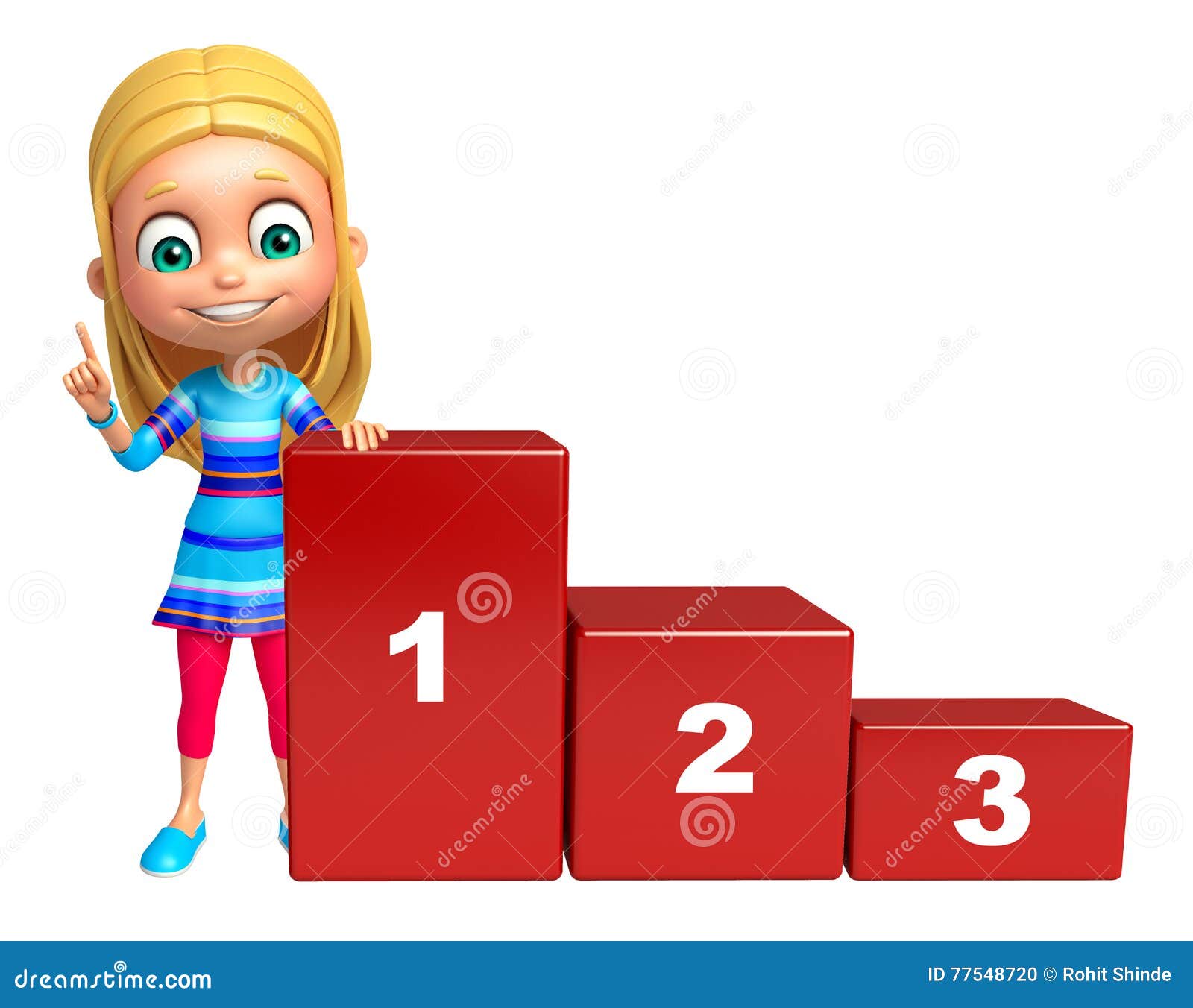 Kid girl with Level stock illustration. Illustration of cheerful - 77548720