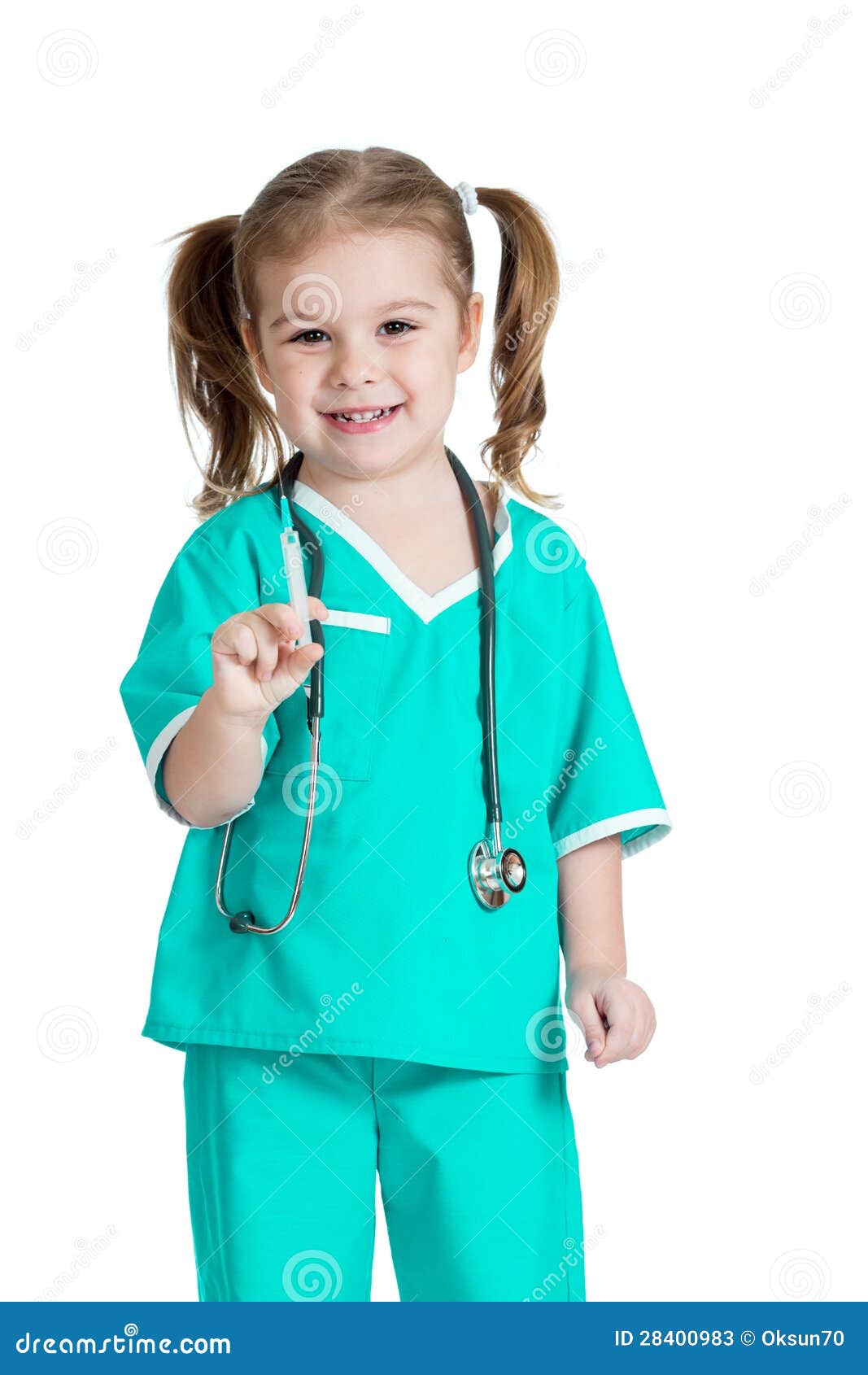 Mom And Kid Playing As Doctor Together On The Bed. Woman Lifestyle And ...