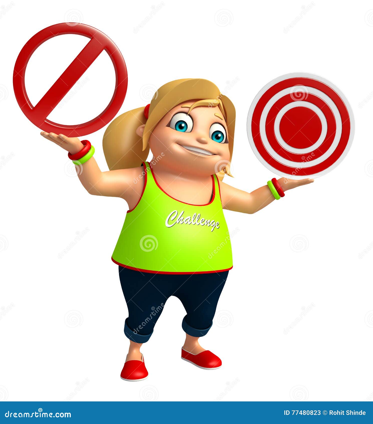 Kid Girl Stop Target Sign Stock Illustrations – 3 Kid Girl Stop Target ...