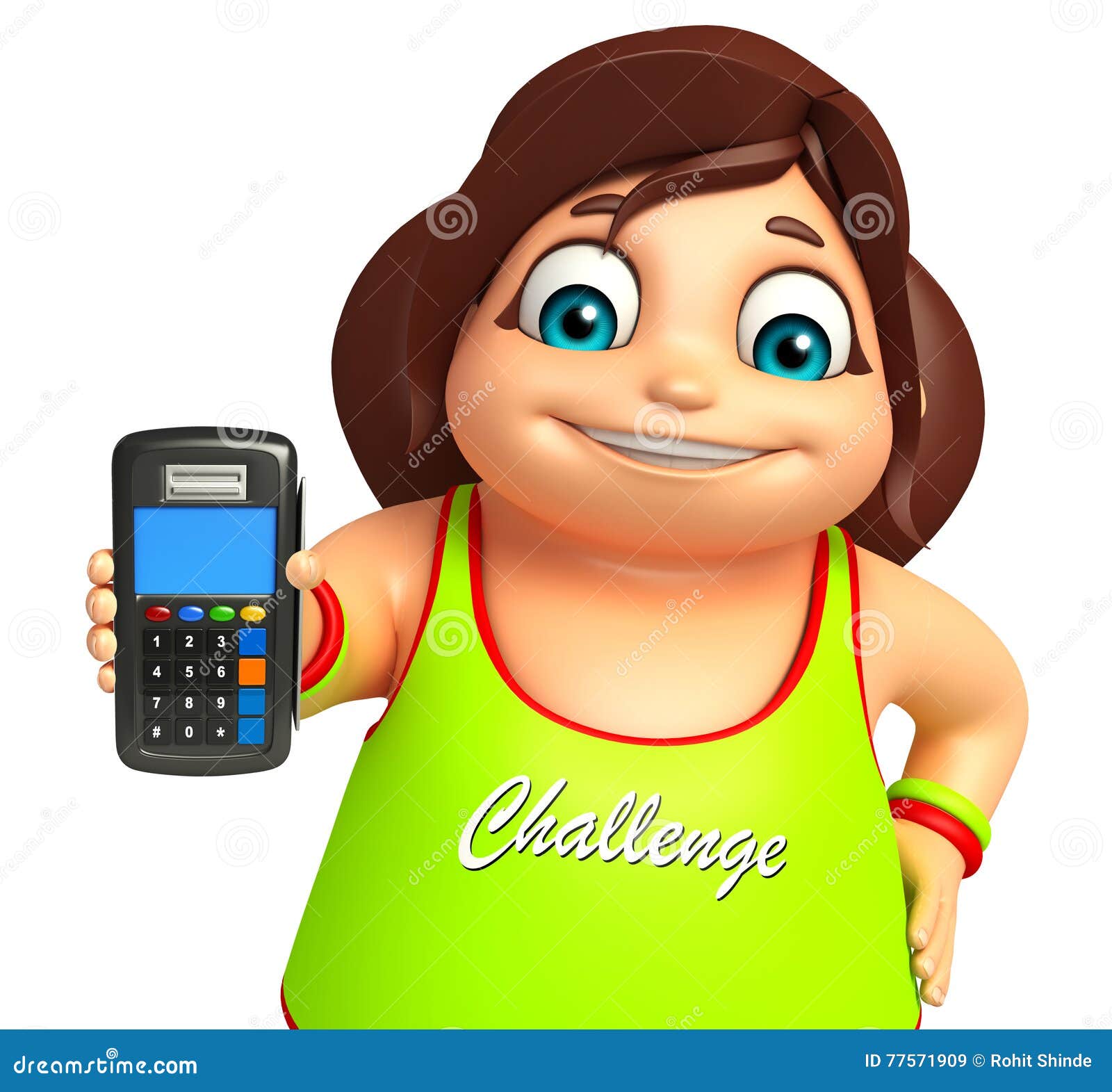 Kid girl with Swap machine stock illustration. Illustration of ...