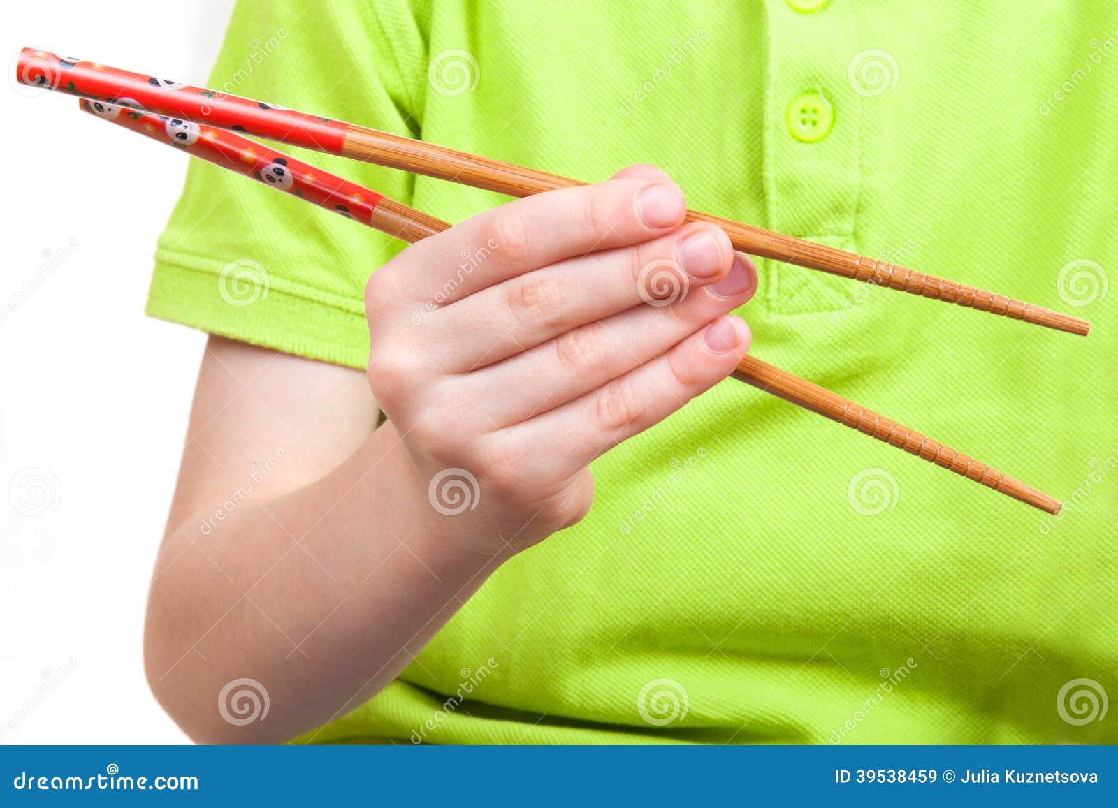 The Kid Hand with Chopstick Stock Image - Image of hold, isolated: 39538459