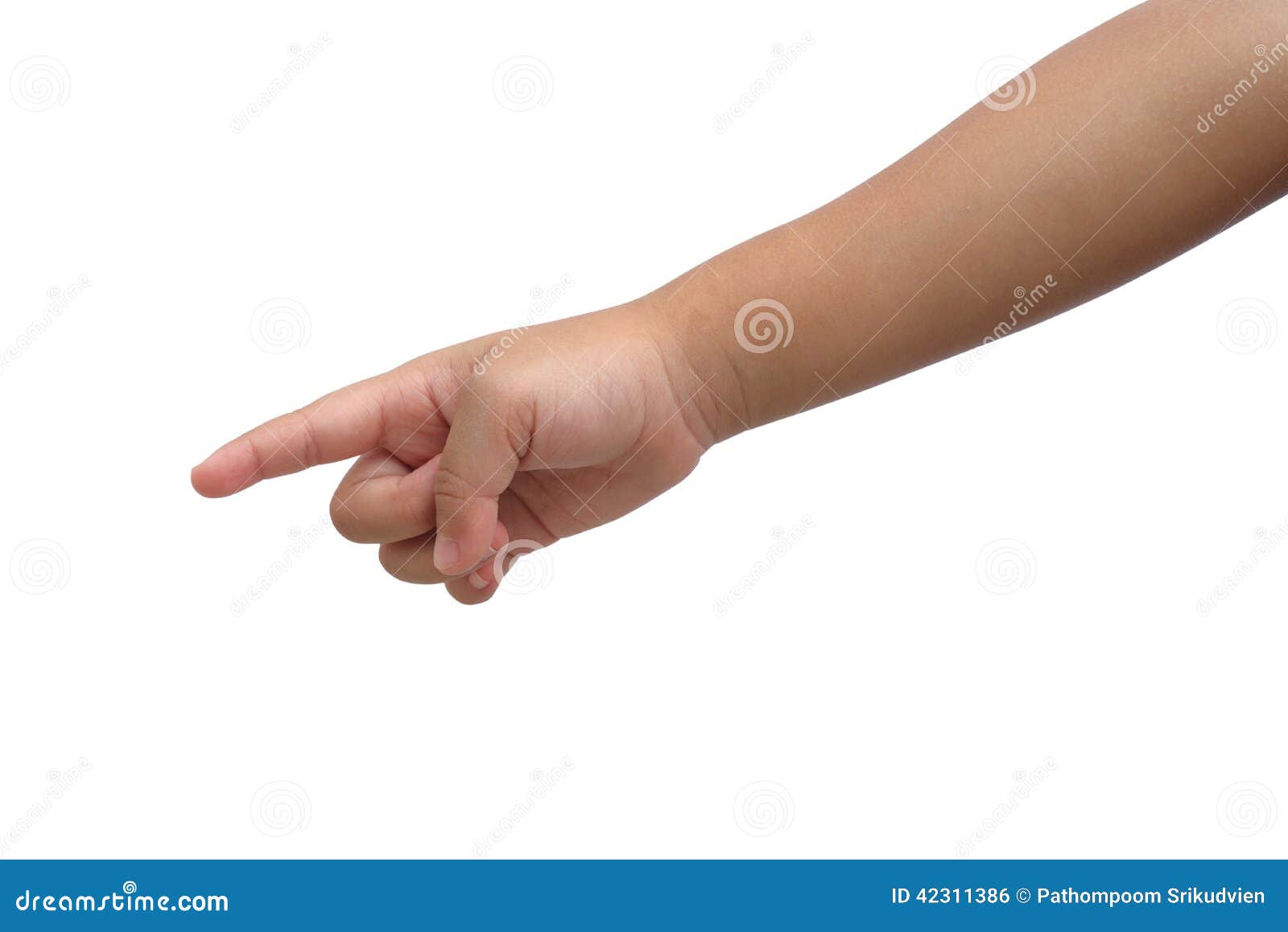 Kid hand point stock photo. Image of gesture, indication - 42311386