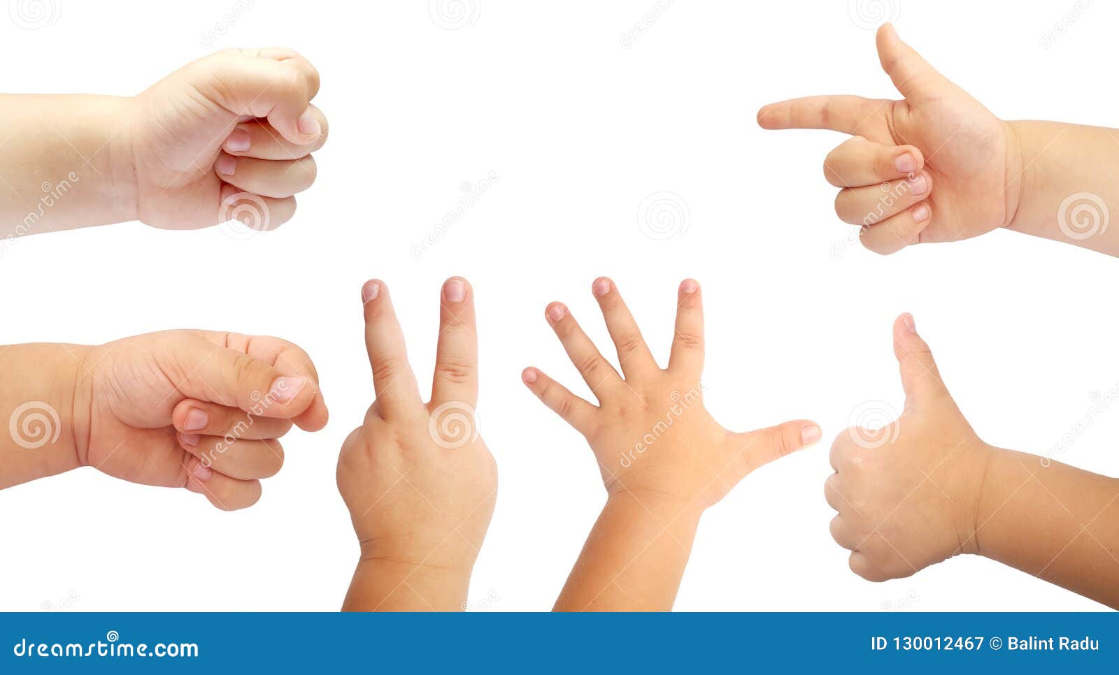 Kid hand set on white stock image. Image of finger, concept - 130012467