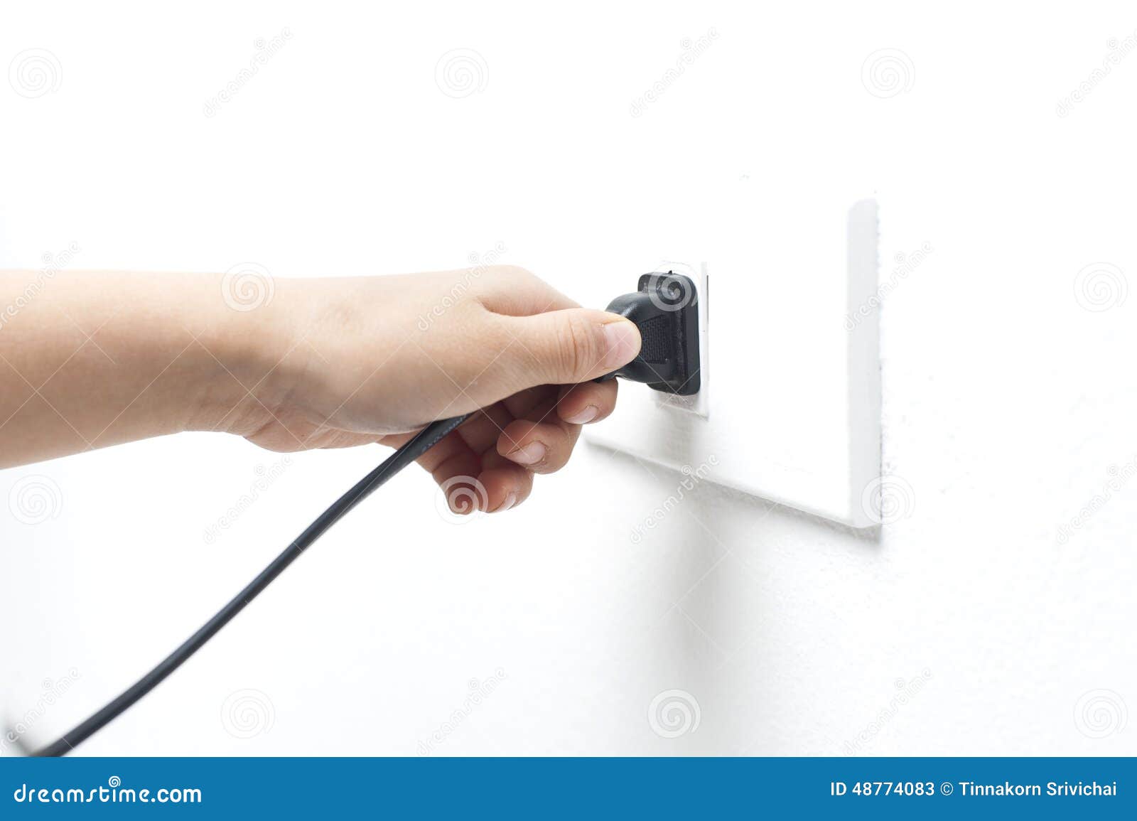 Kid hand unplug correctly stock image. Image of unplug - 48774083