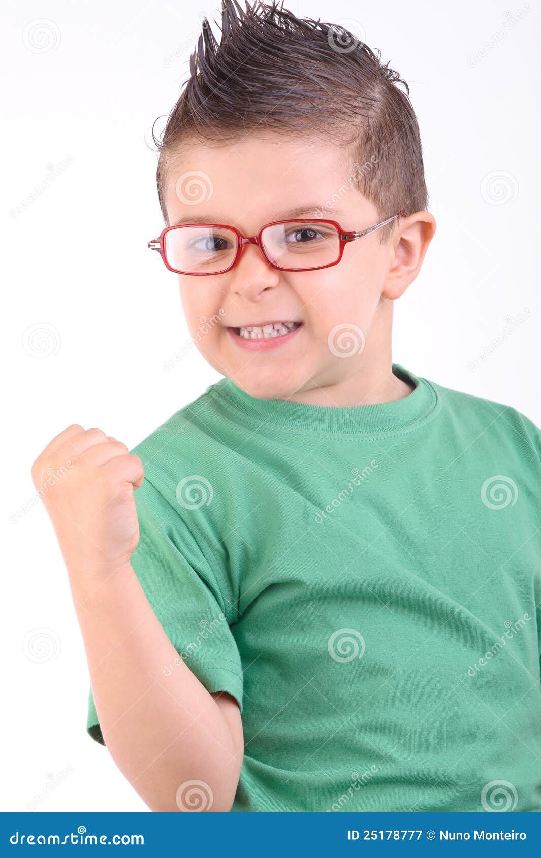 Kid happy for winning stock image. Image of power, happy - 25178777