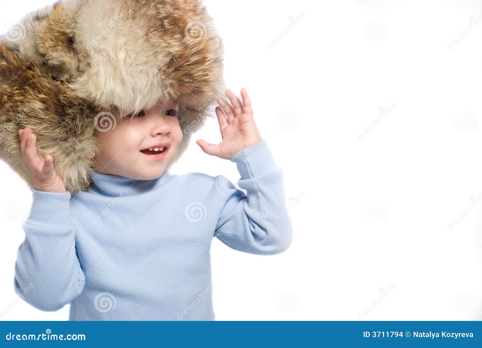 Kid in hat stock photo. Image of face, child, garland - 3711794