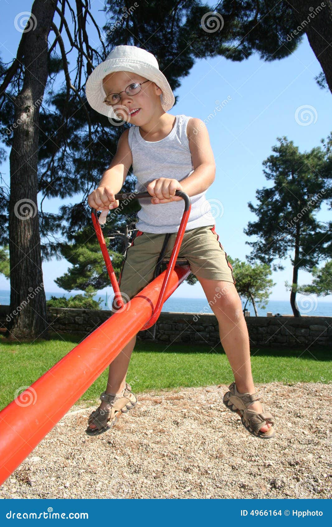 Kid having fun stock photo. Image of smiling, playground - 4966164