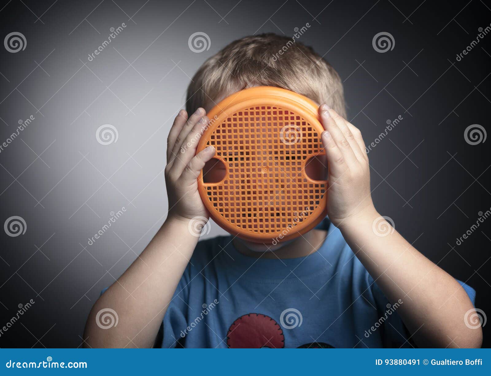 Kid hide himself stock image. Image of lifestyle, portrait - 93880491
