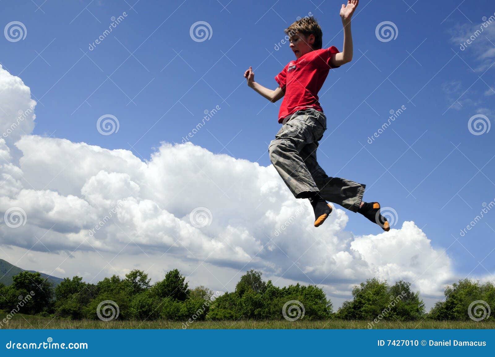Kid jumping stock photo. Image of jumping, happy, sports - 7427010