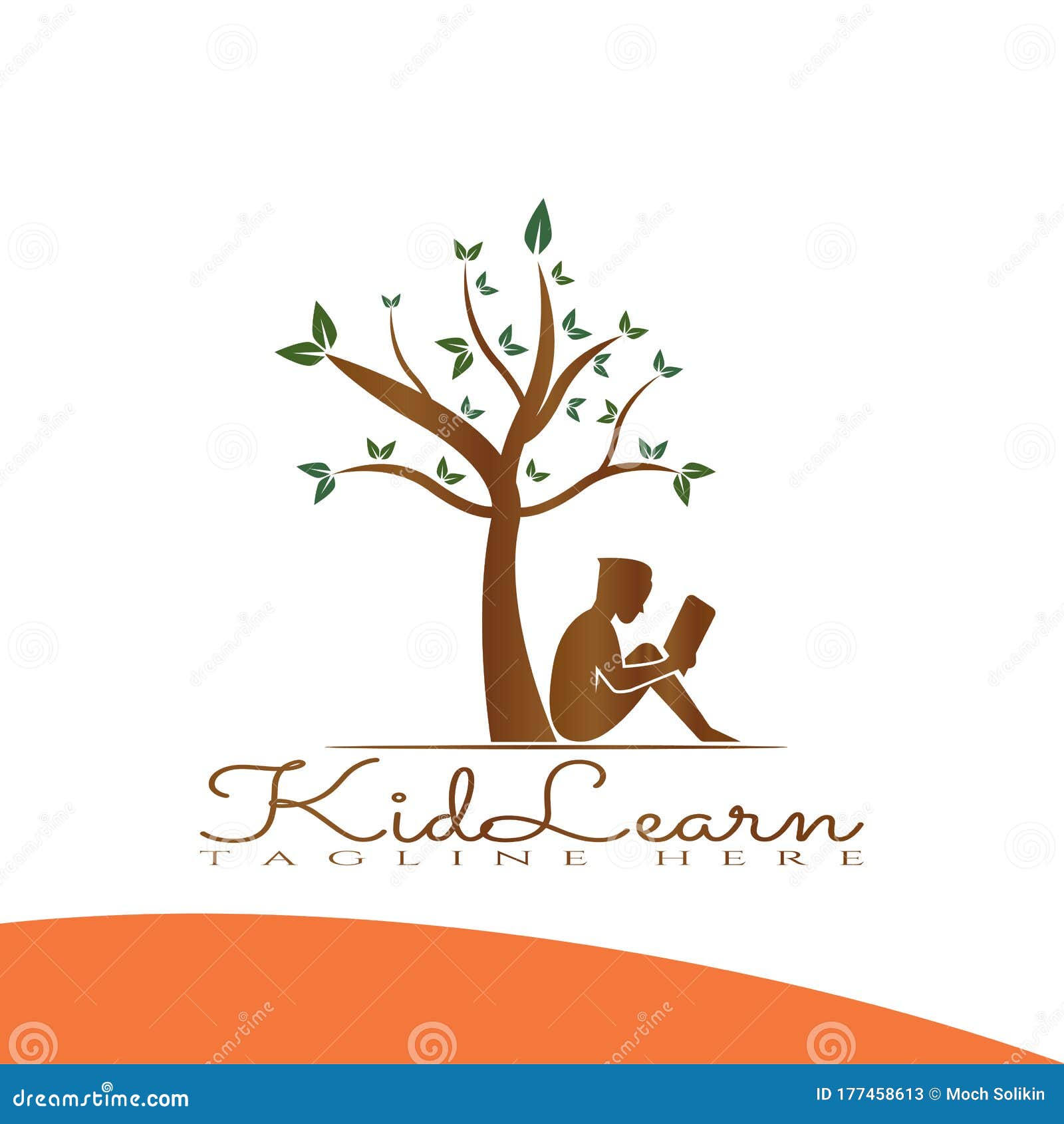 Kid Learning Logo Template,Children Learning Icon Design Stock Vector ...
