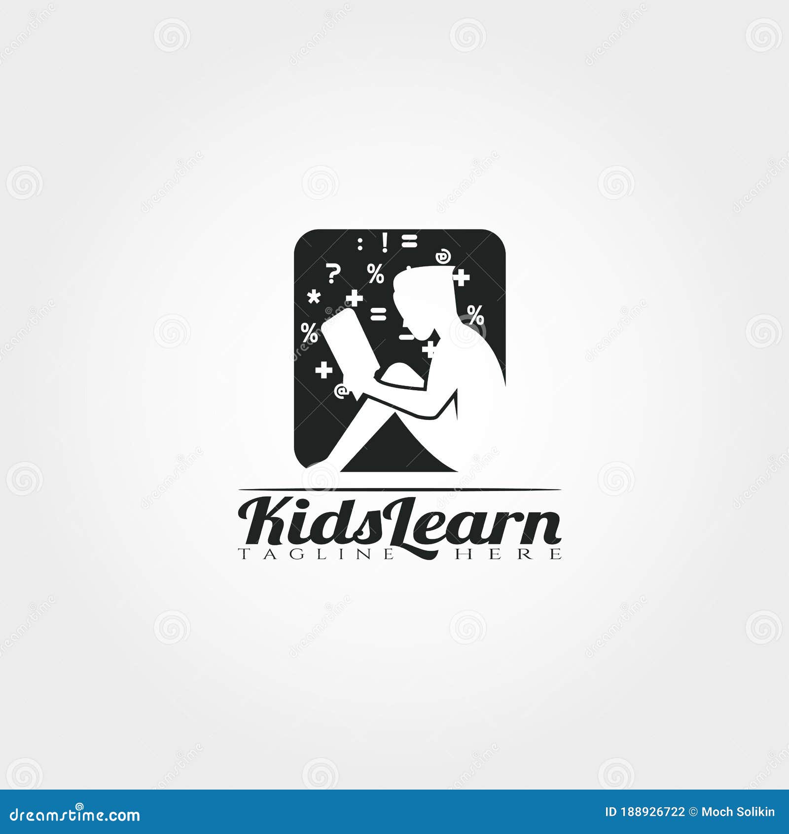 Kid Learning Logo Template,Children Learning Icon Design Stock ...