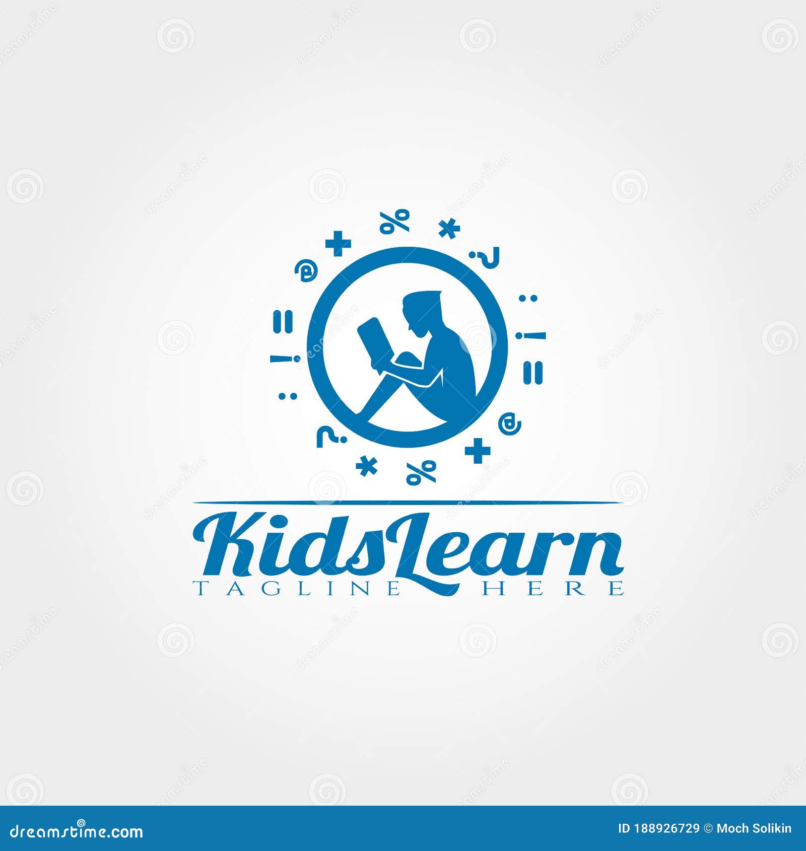 Kid Learning Logo Template,Children Learning Icon Design Stock ...
