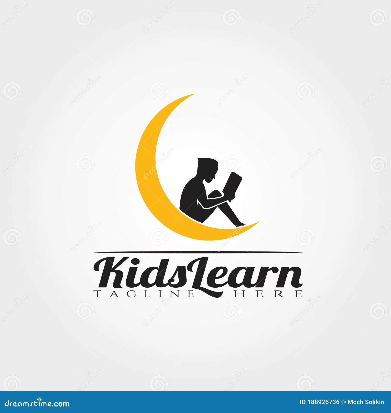 Kid Learning Logo Template,Children Learning Icon Design Stock ...