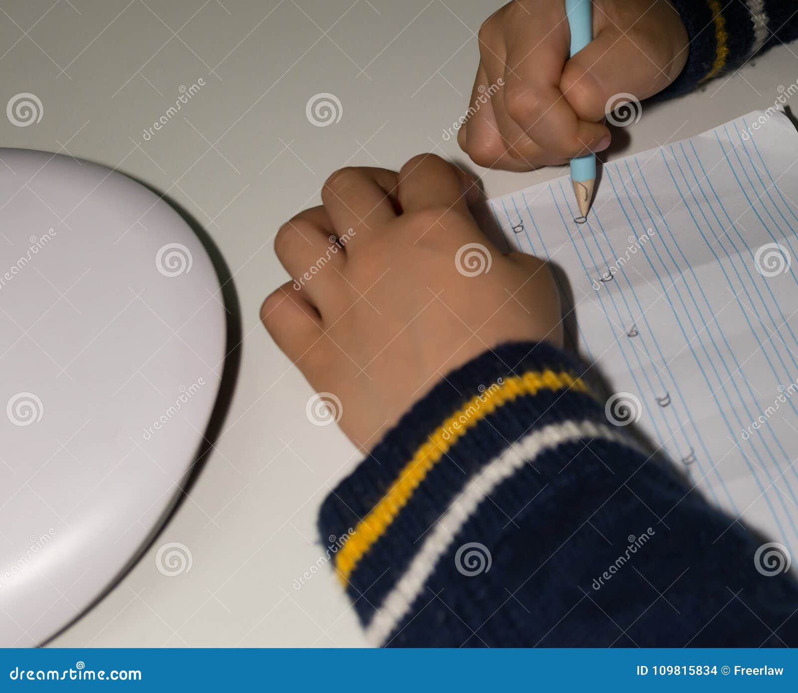 Write A Letter. Hand With A Pen Ready To Write A Letter. Stock ...