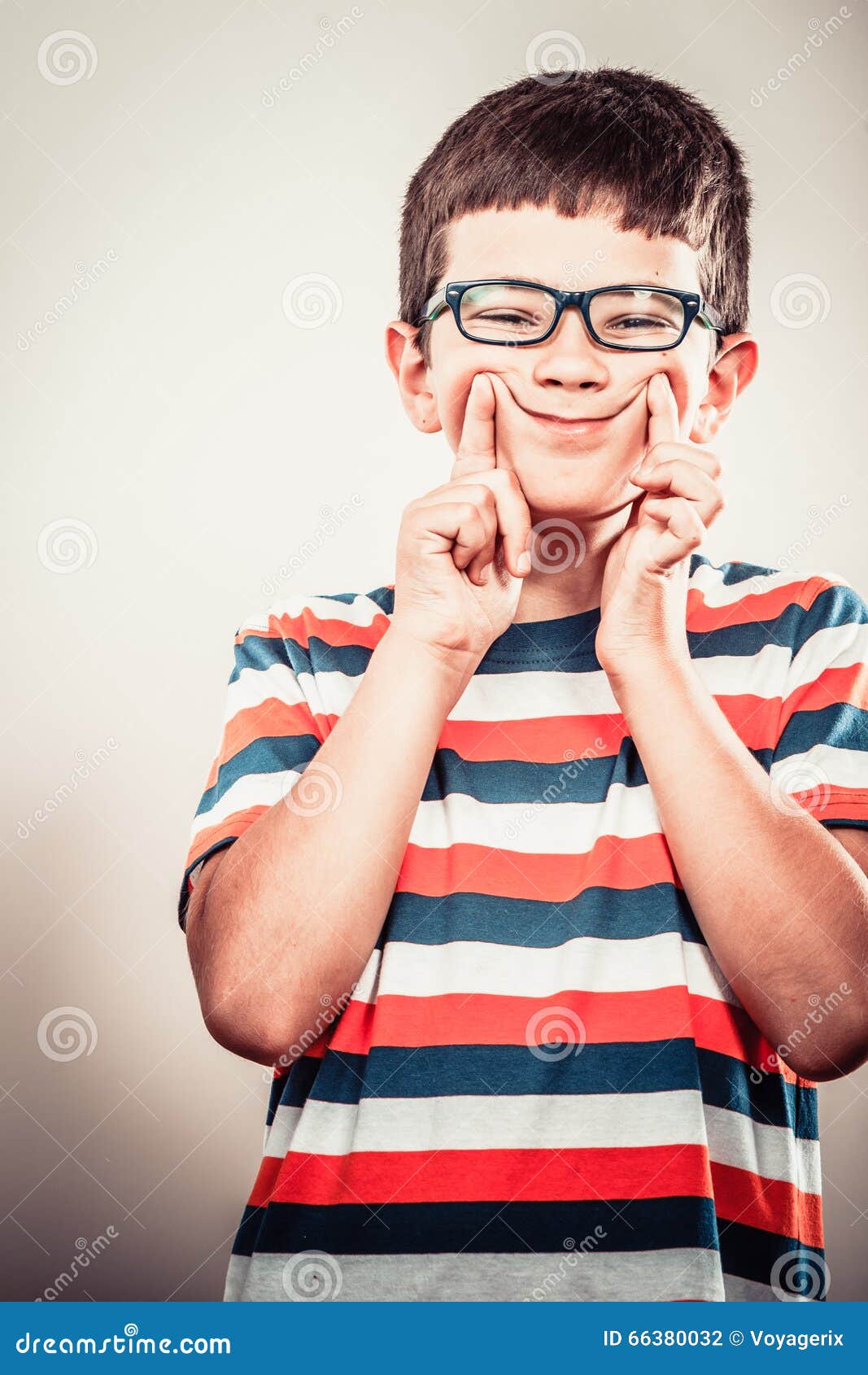 Kid Little Boy Making Silly Face Expression. Stock Photo - Image of ...