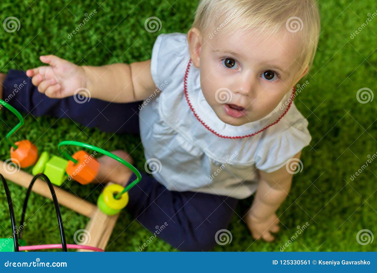 Kid with a Logic Toy. Early Development Stock Image - Image of leisure ...