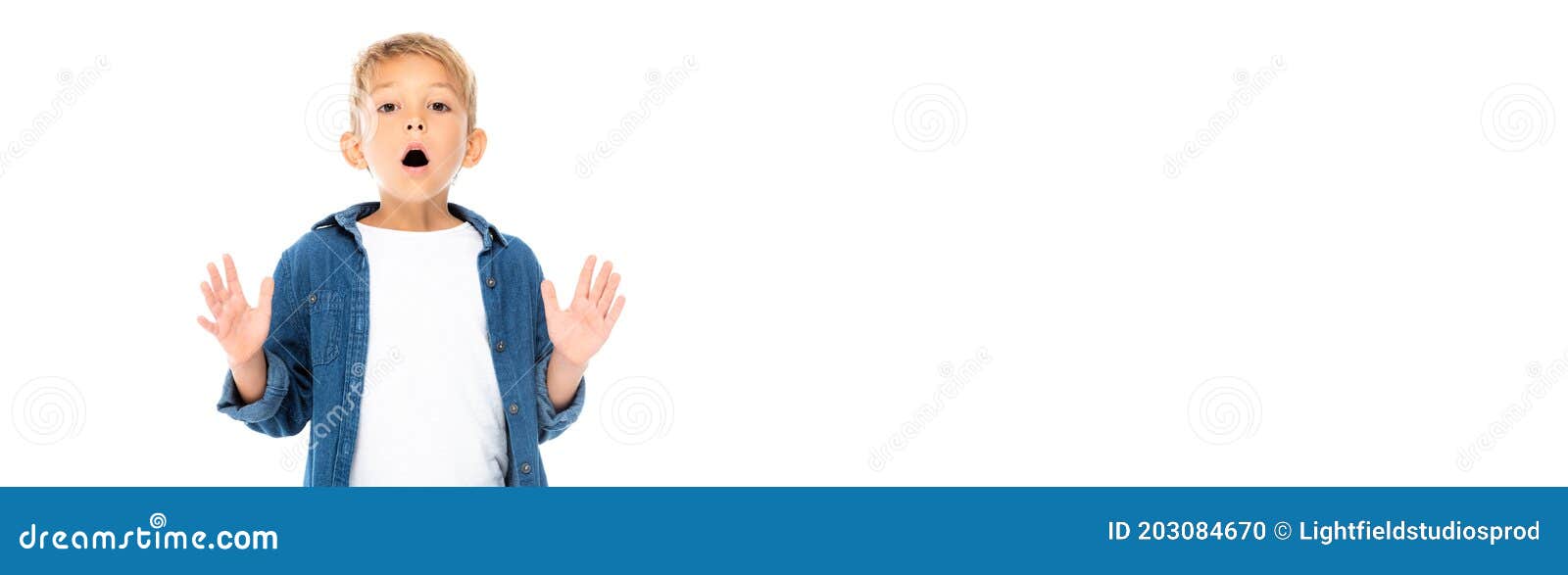 Kid Looking at Camera Isolated on Stock Photo - Image of white ...