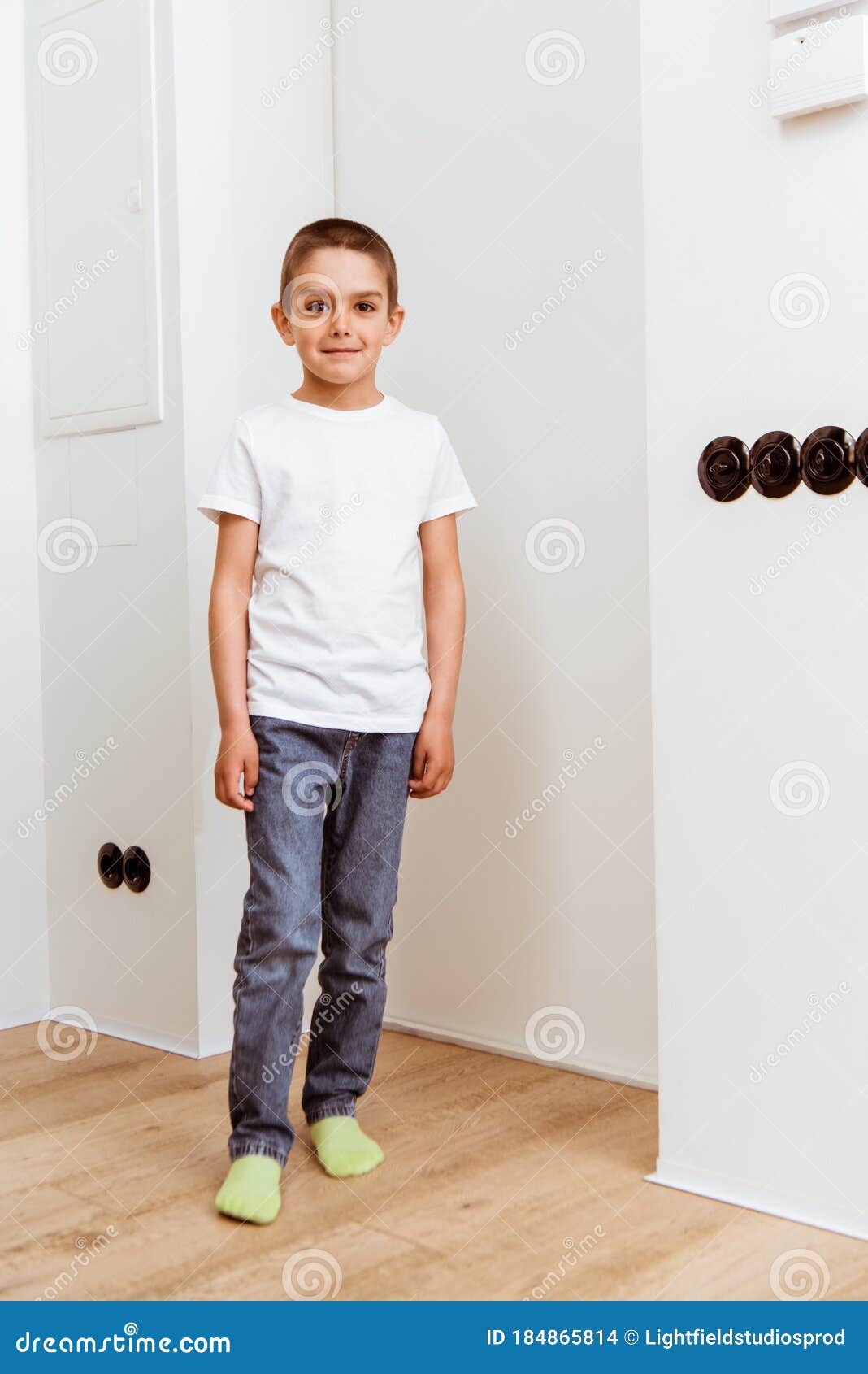 Kid Looking at Camera while Standing Stock Photo - Image of child ...