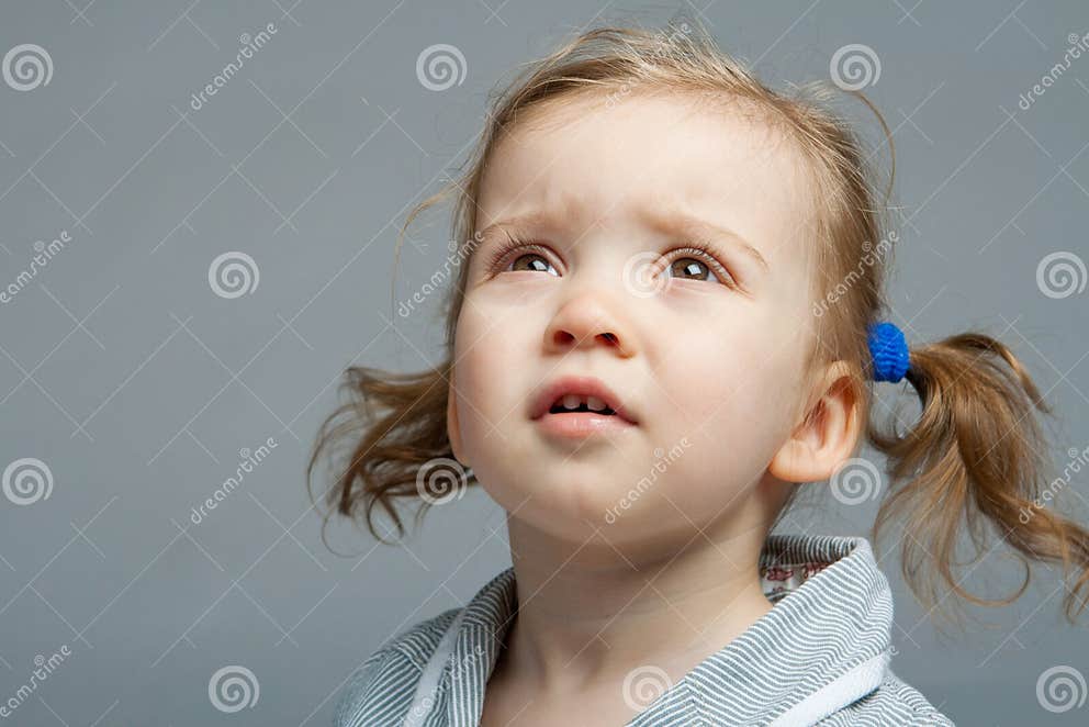 Kid looking up stock photo. Image of baby, toddler, childhood - 8189618