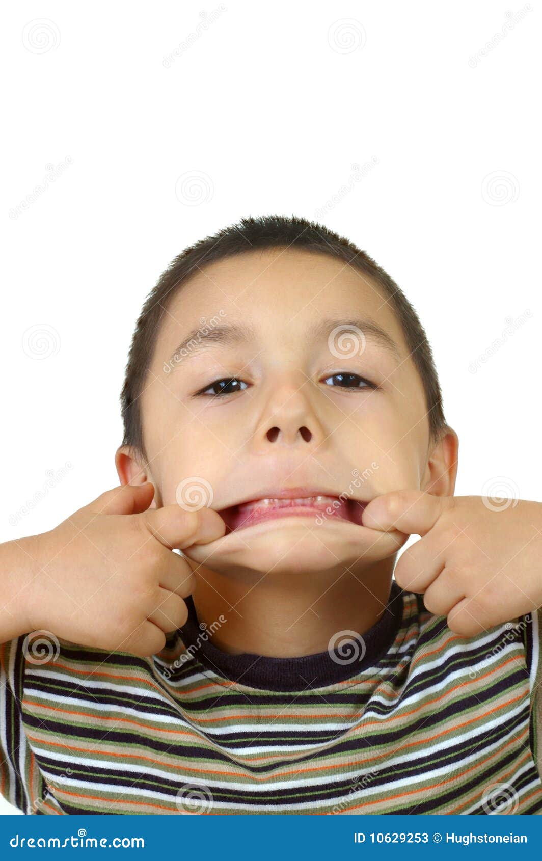 Kid making a funny face stock image. Image of hispanic - 10629253