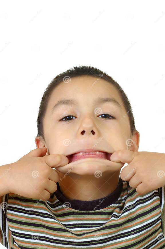 Kid making a funny face stock image. Image of hispanic - 10629253